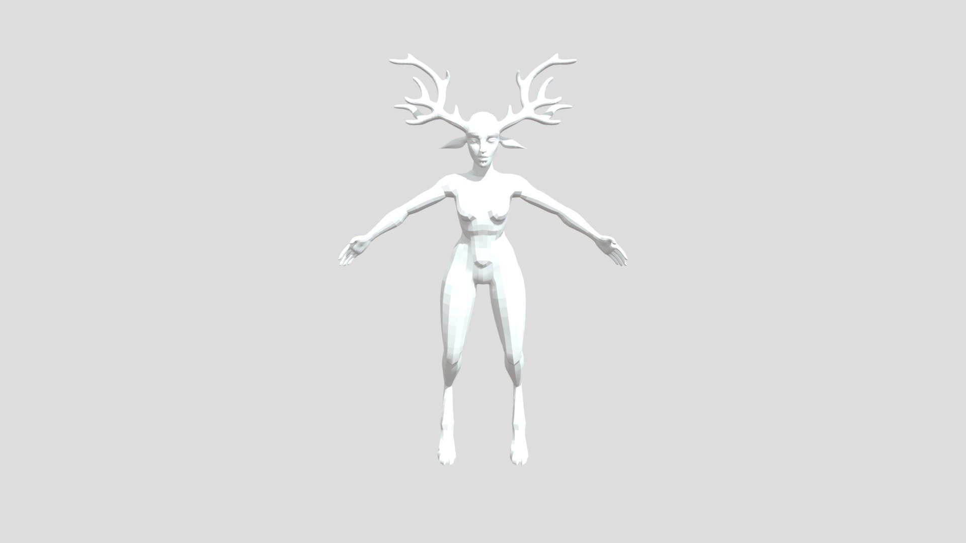 Retop Faun - 3D model by justdigitalme [56bab78] - Sketchfab