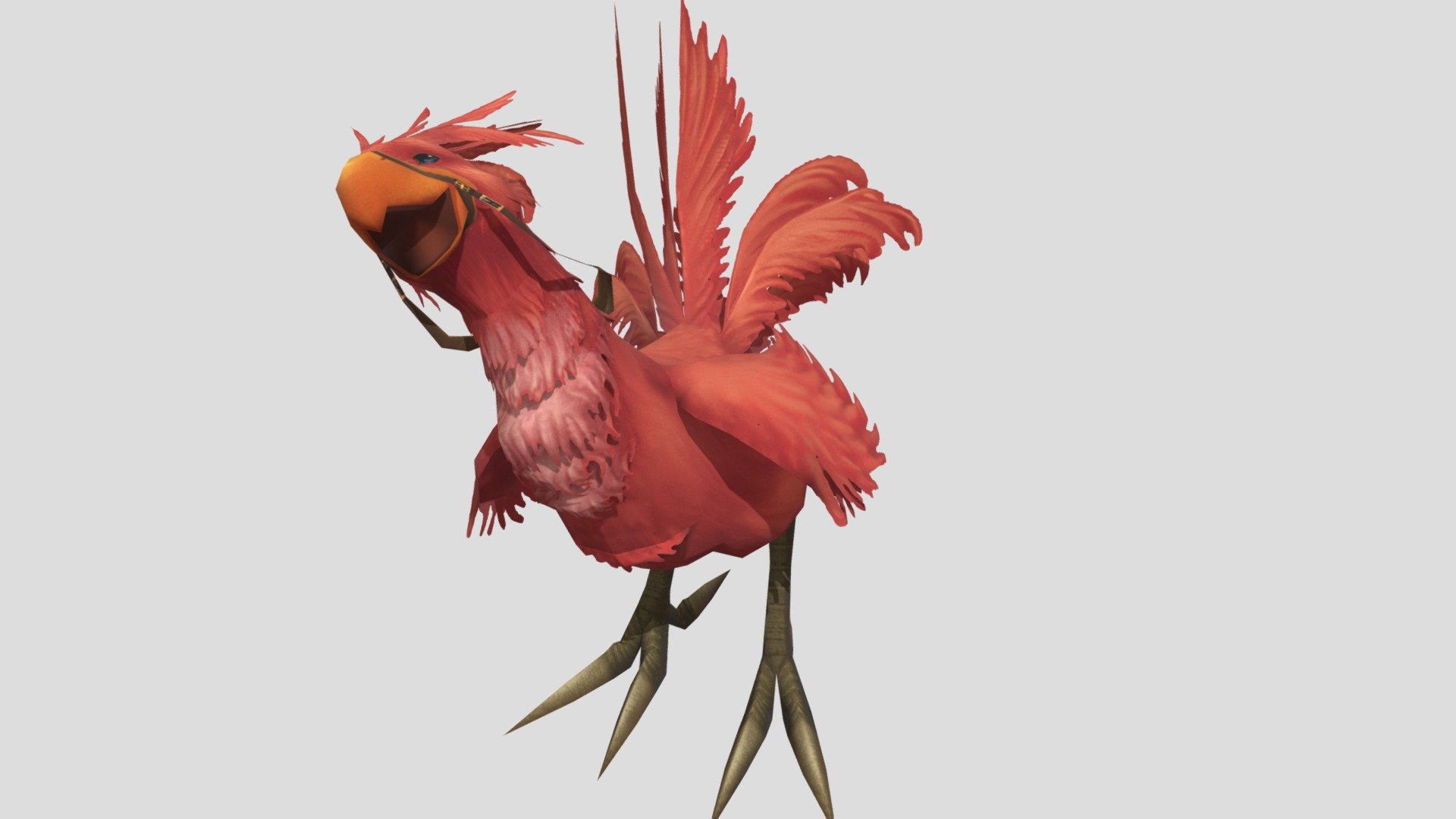 Chocobo - FFX - Red - Download Free 3D model by chatholoboom7745289 ...