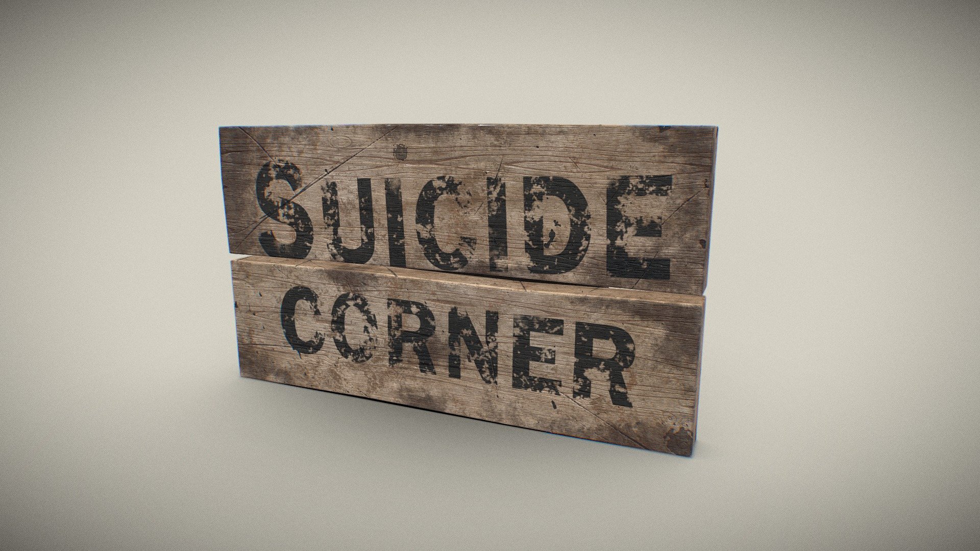 FREE WW1 "Trench Sign" - Download Free 3D model by remidoes3d [56be758 ...