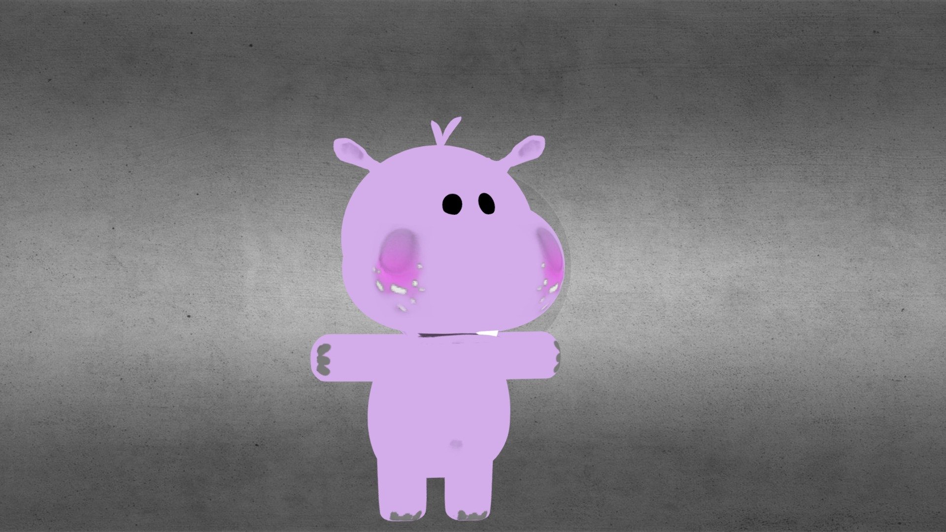 Hippo - Download Free 3D model by Kauê Land (@KaueLand) [56bf2fa ...