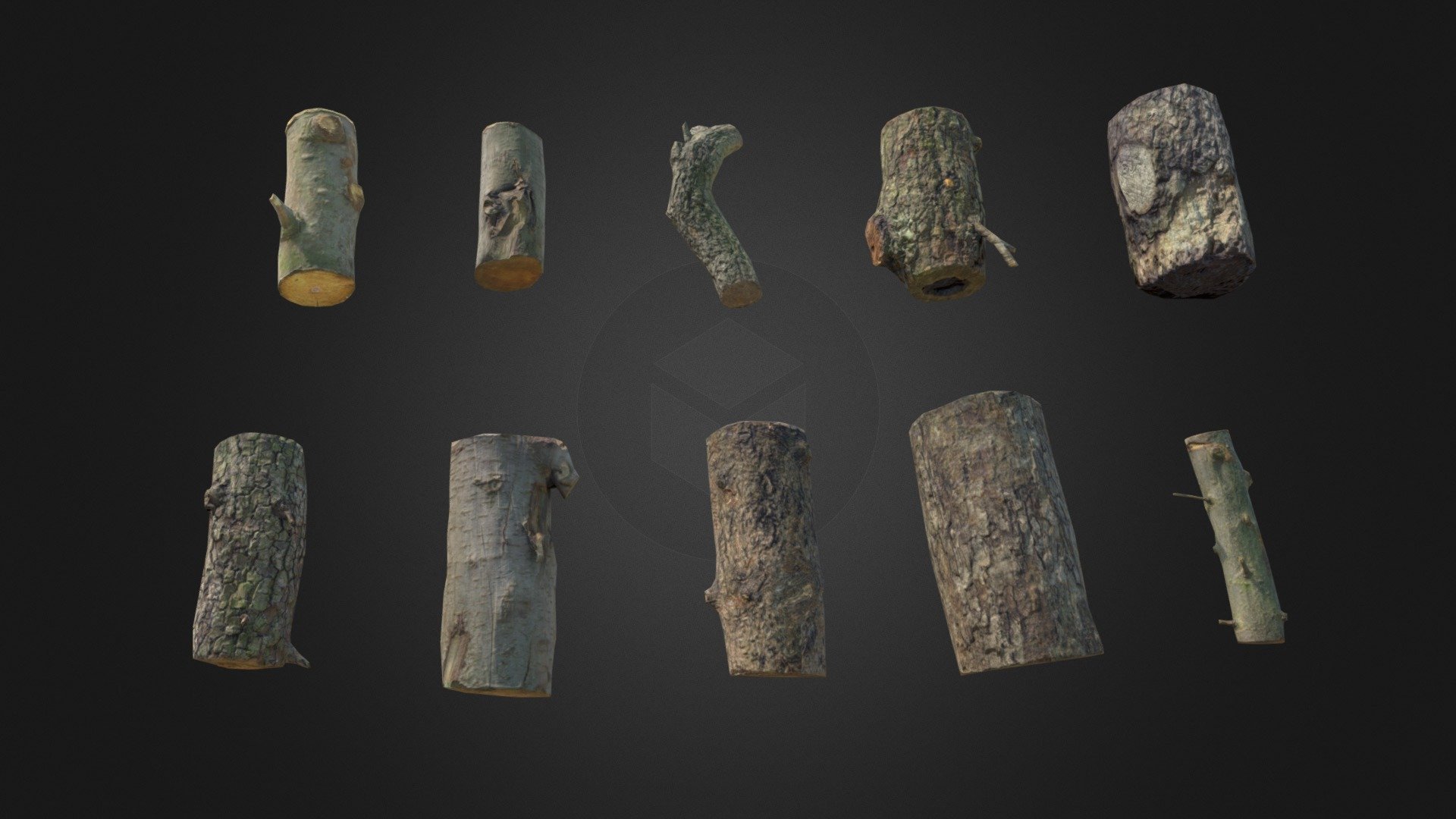 Firewood Logs - 3D model by Mikołaj Spychał (@mikolajspy) [56bf6de ...