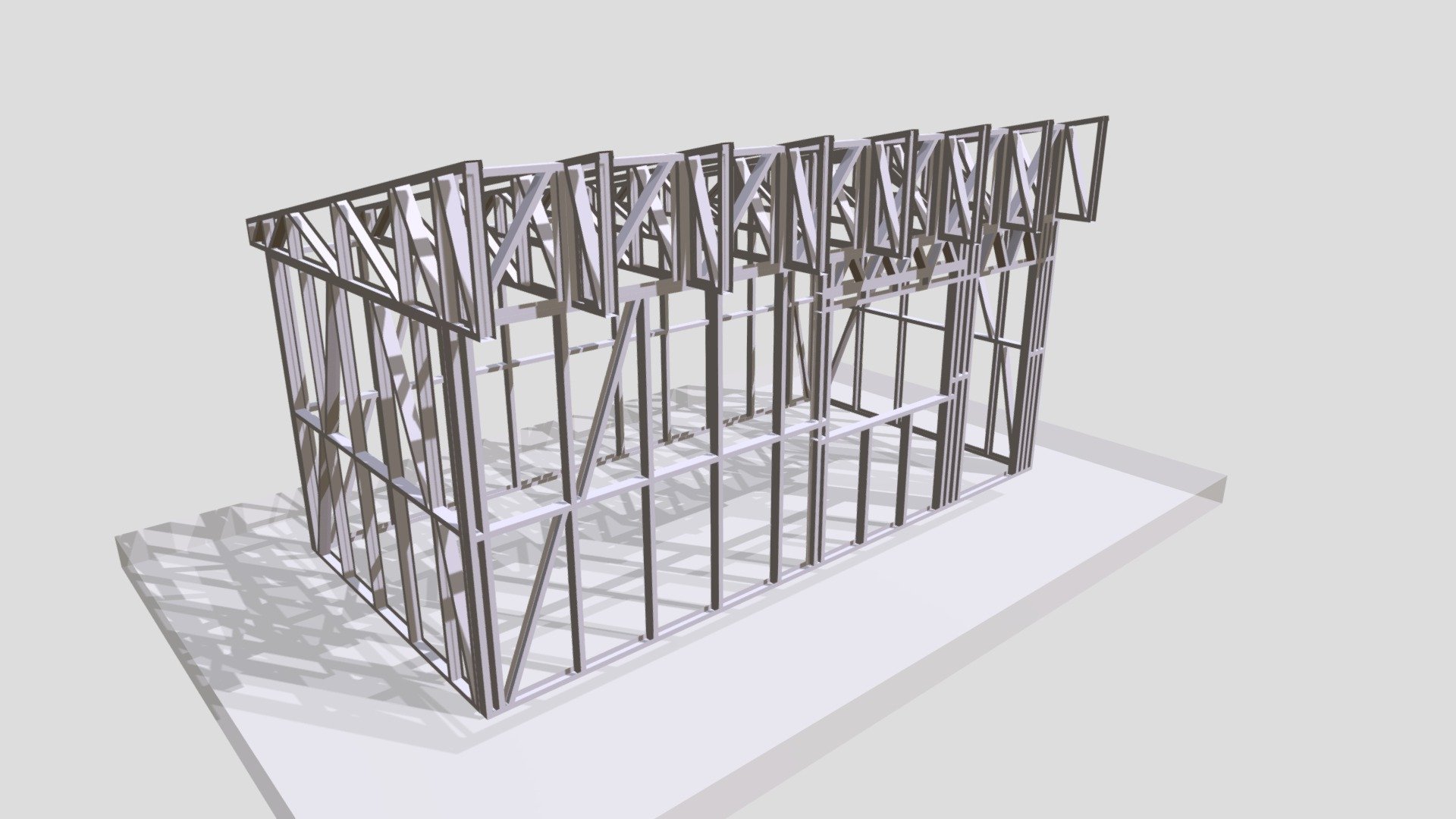 Хоз.блок 3х6. h=2.5 - 3D model by lstk-rus [56bf961] - Sketchfab
