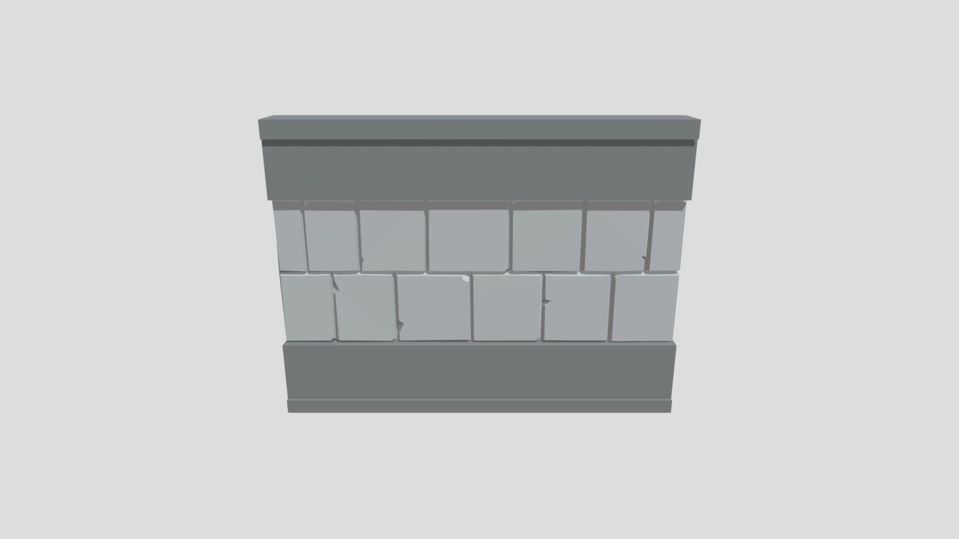 Low Poly style 3D stone effect wall - Download Free 3D model by Jose ...