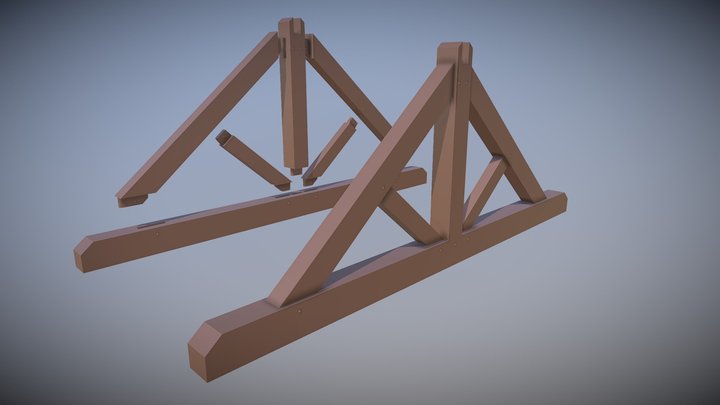 Trusses-roof 3D models - Sketchfab