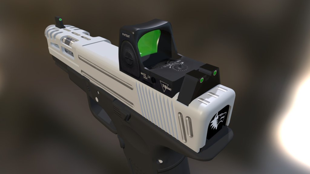 TWC - Slide Pattern7 - Alpha Wolf Silver - RMR - 3D model by Lone Wolf ...