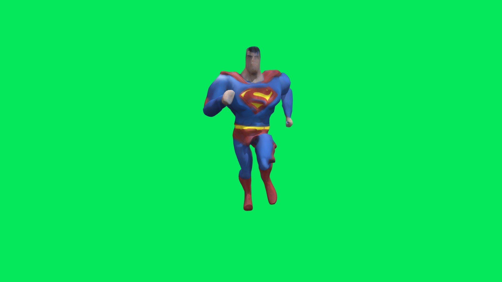 Dc superman Running 3d model fts - Download Free 3D model by sunnykhude [56c3125] - Sketchfab