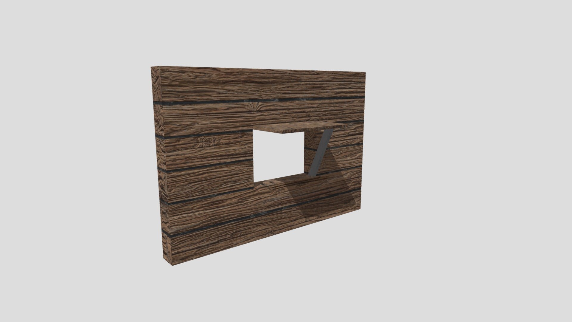 Wooden Hut - Window (Low Poly) - 3D model by Jayden Webb (@jaydenwebb ...