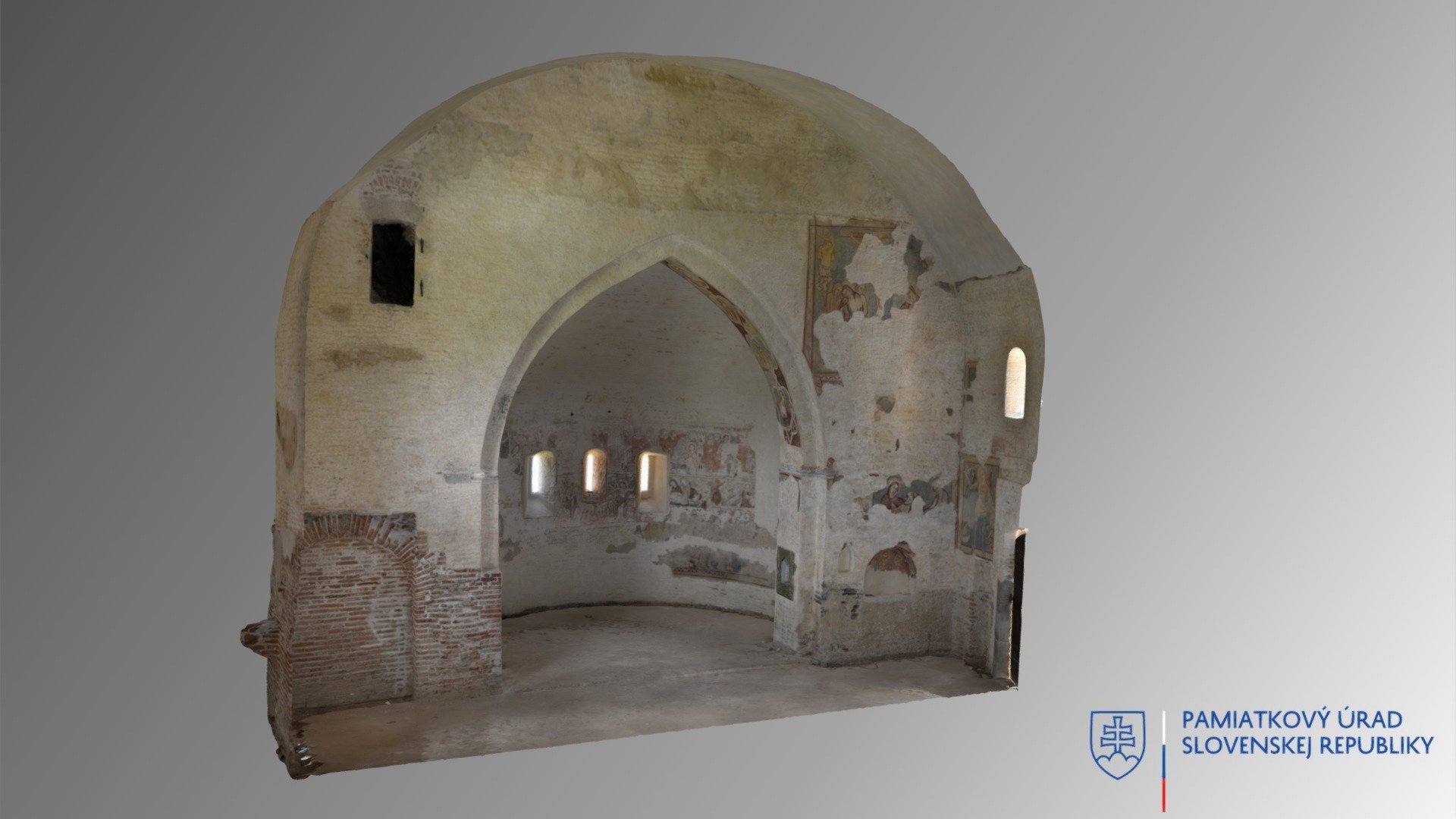 Šivetice - Rotunda - interior - Download Free 3D model by Pamiatkový ...