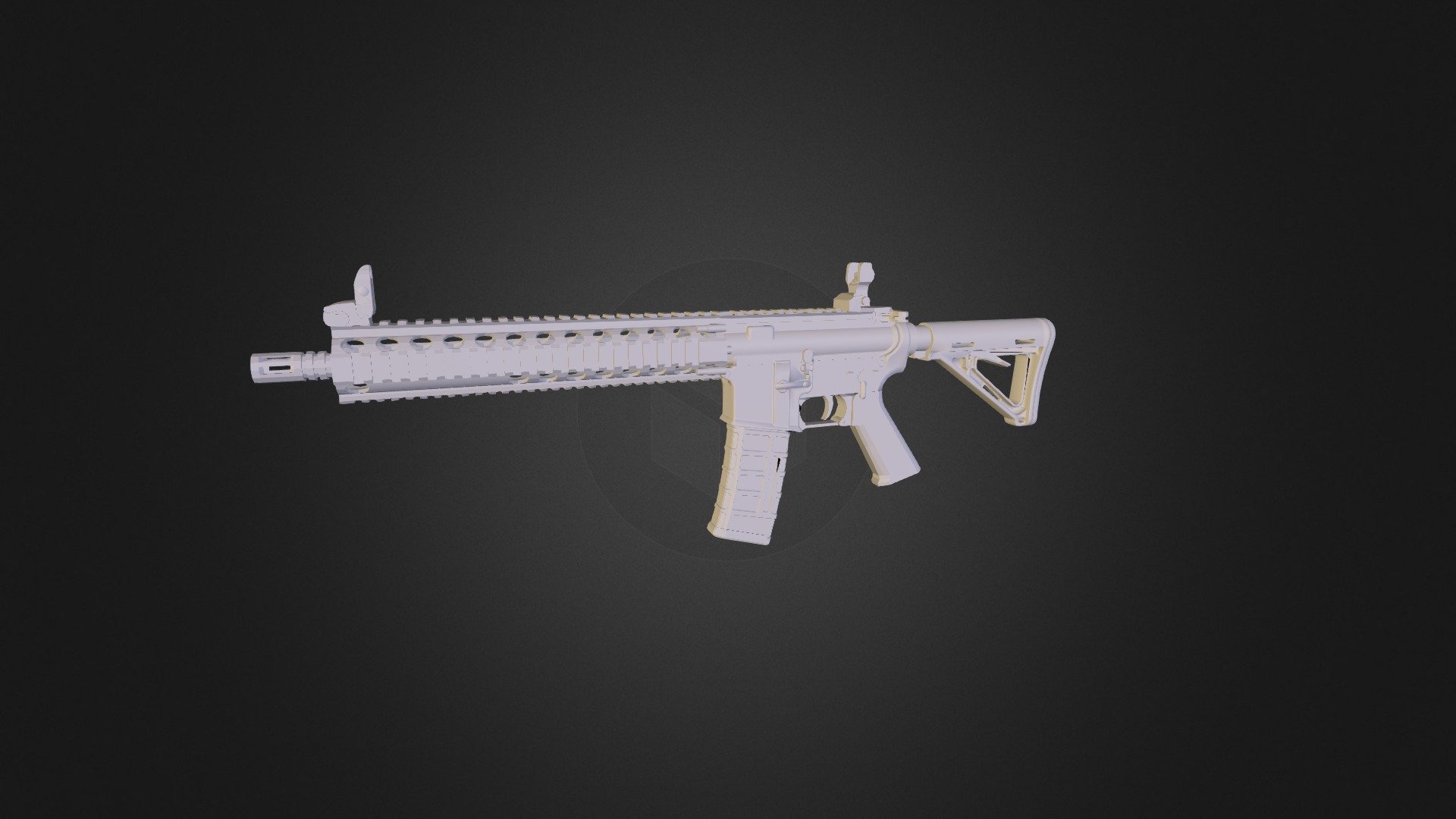 Weapon / MK18 - 3D model by assifuah [56c7315] - Sketchfab