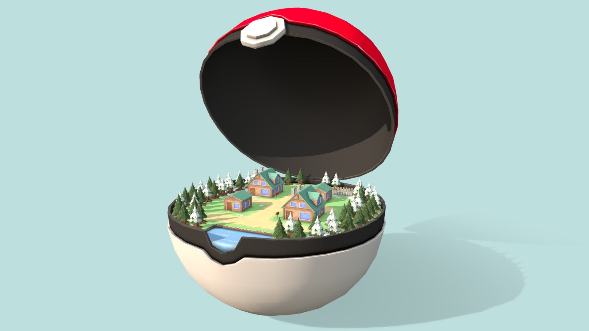Twinleaf Town - Download Free 3D model by Jan Esch (@Njan) [56c75ce ...