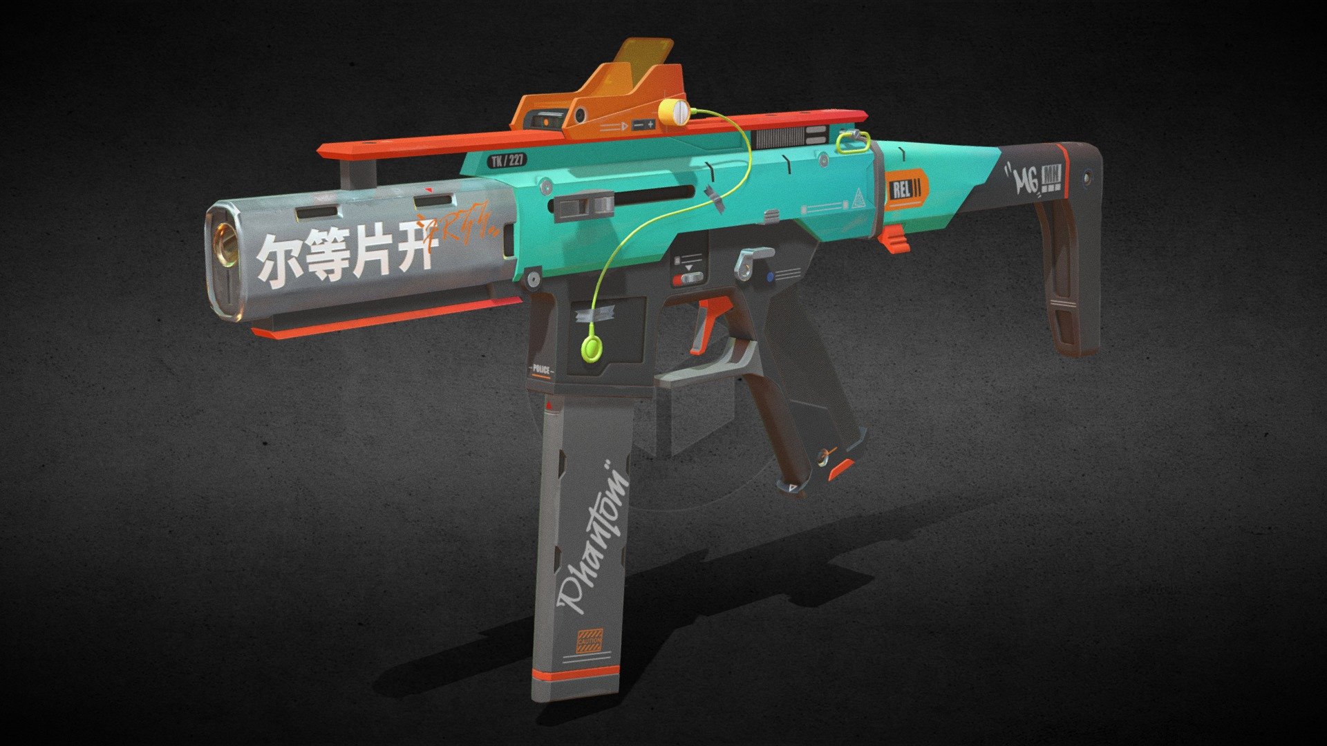 Stylized SMG RD07 - Download Free 3D model by nico_hartl [56c7c51 ...