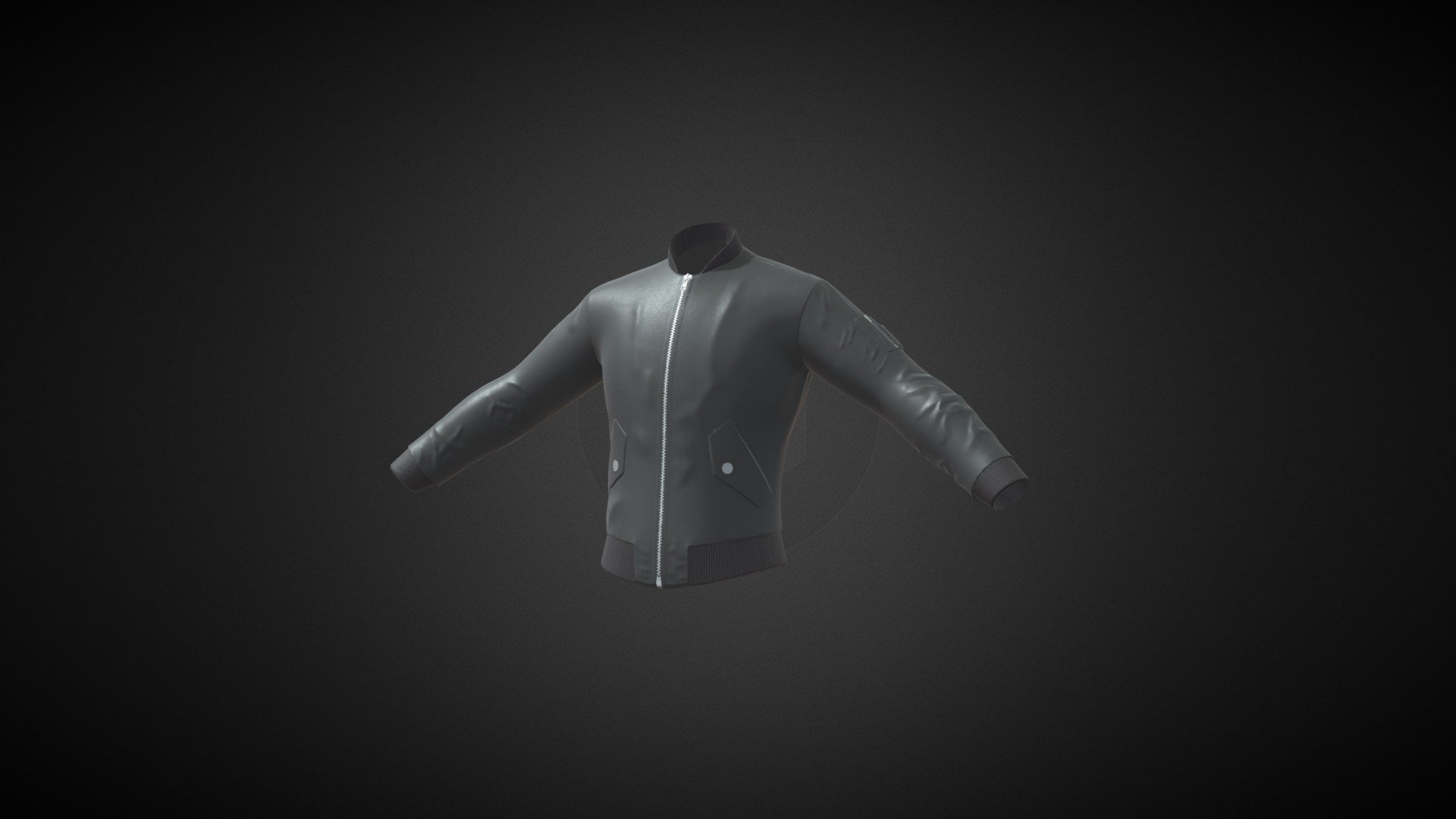 Nylon Bomber Jacket - 3D model by Kibagichi [56cbe67] - Sketchfab