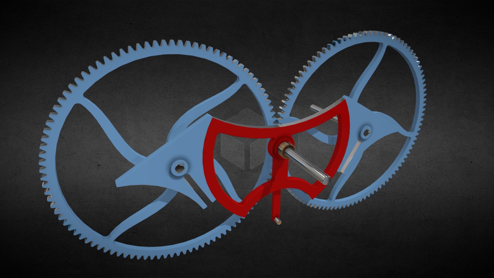 Double Geneva Reciprocating II Mechanism - Download Free 3D model by ...