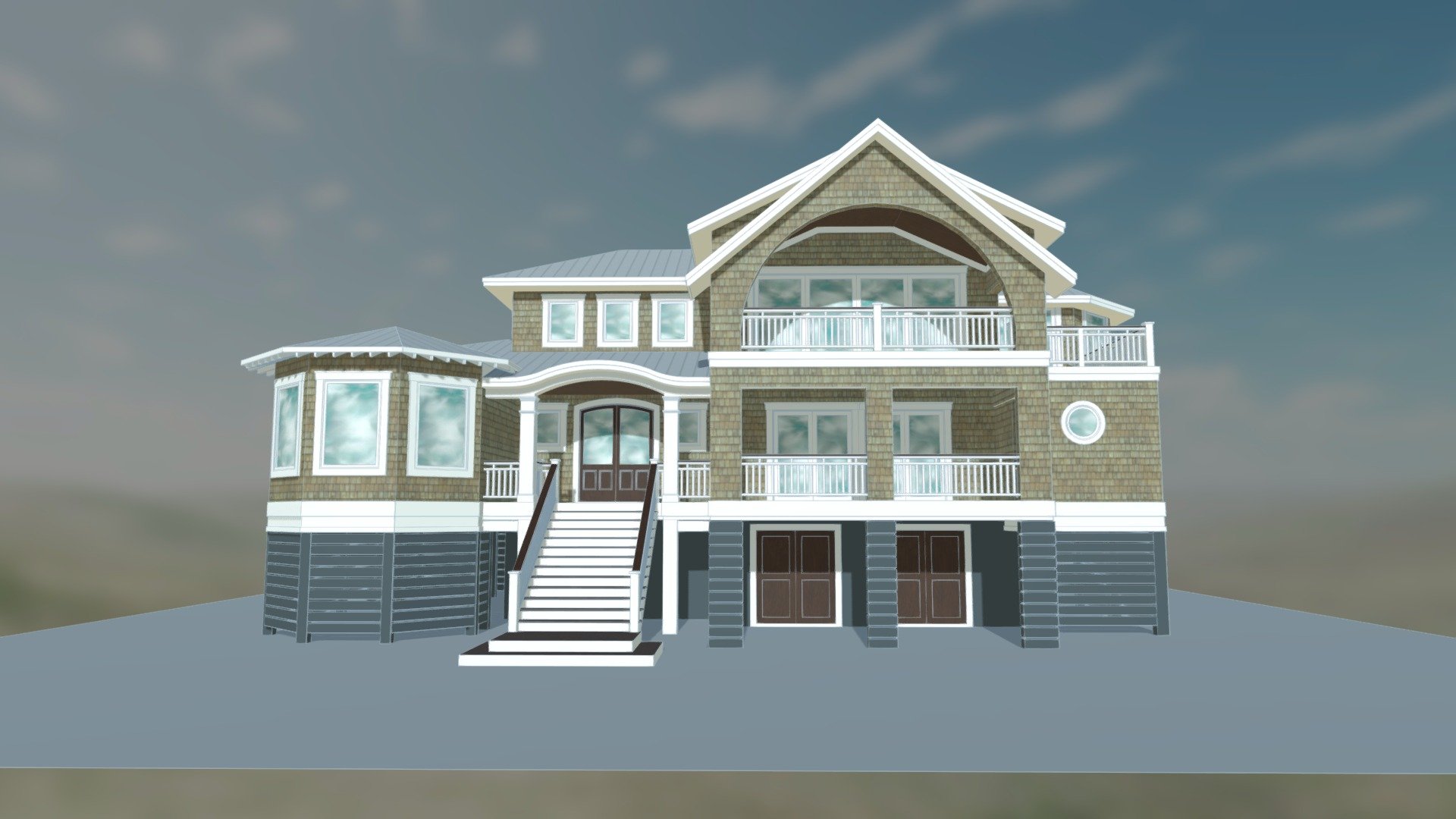 Island Cottage - 3D model by SDC House Plans (@Srscomp1223) [56ce83d ...