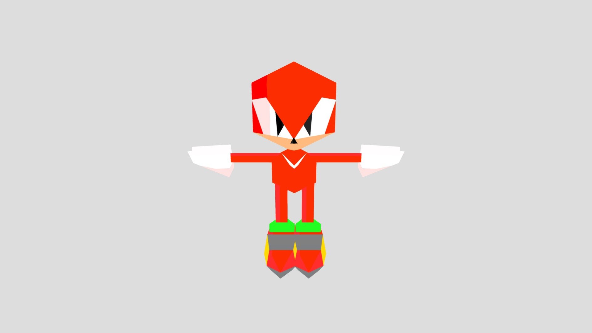 Knuckles Very Low Poly - Download Free 3D model by vale 3d models low ...