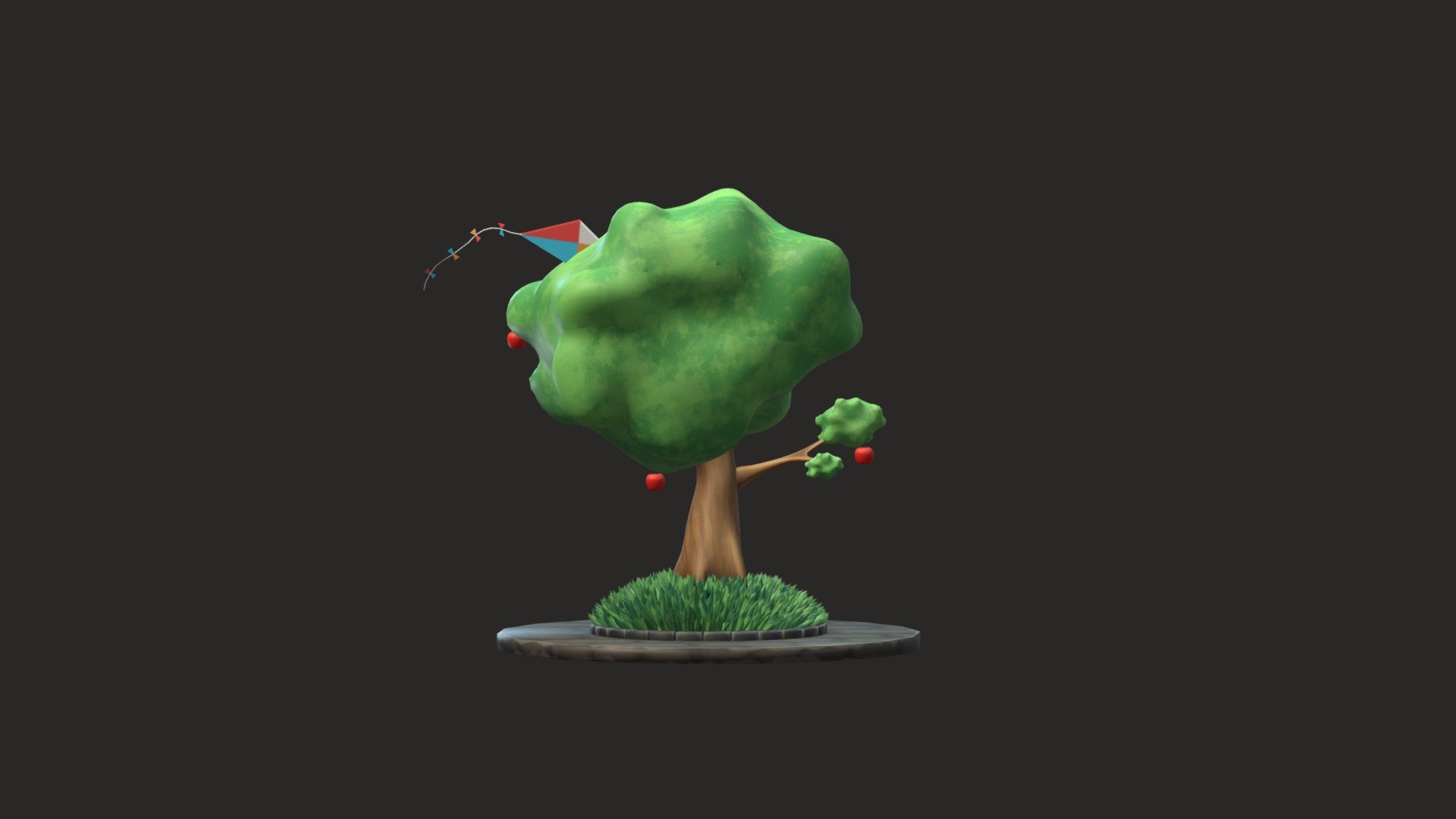 Happy Tree - 3D model by murrens [56d0960] - Sketchfab