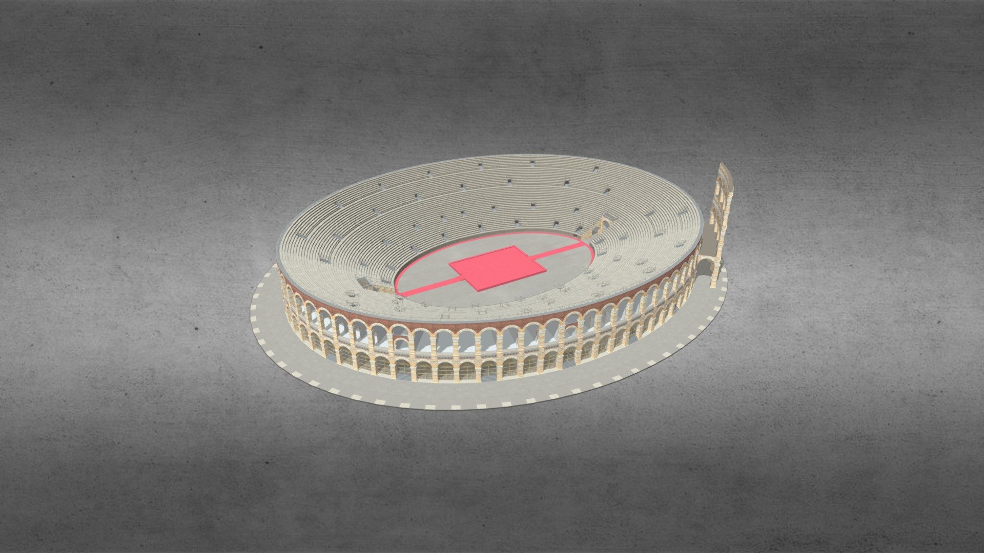 Verona Arena Roman Amphitheatre Italy - 3D model by nuralam018 [56d3966 ...