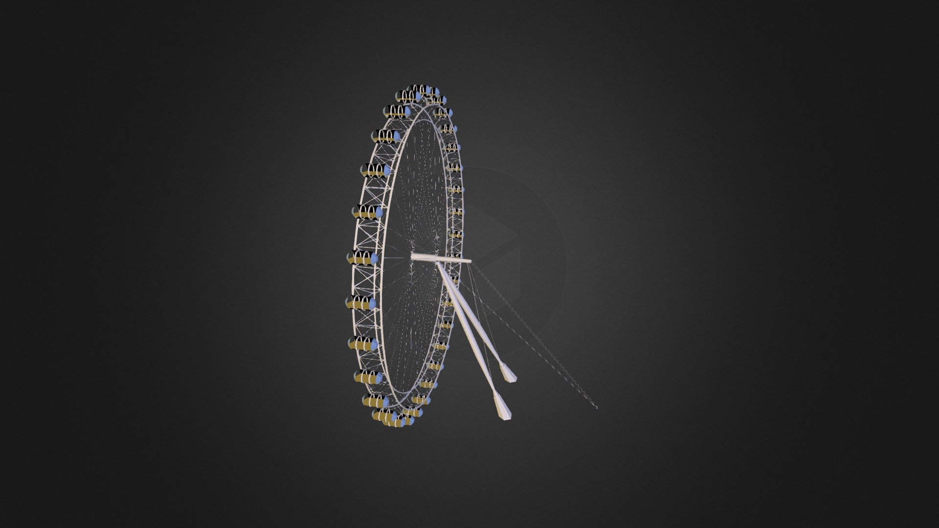 London Eye - 3D model by imzeeshanc [56d4bcd] - Sketchfab