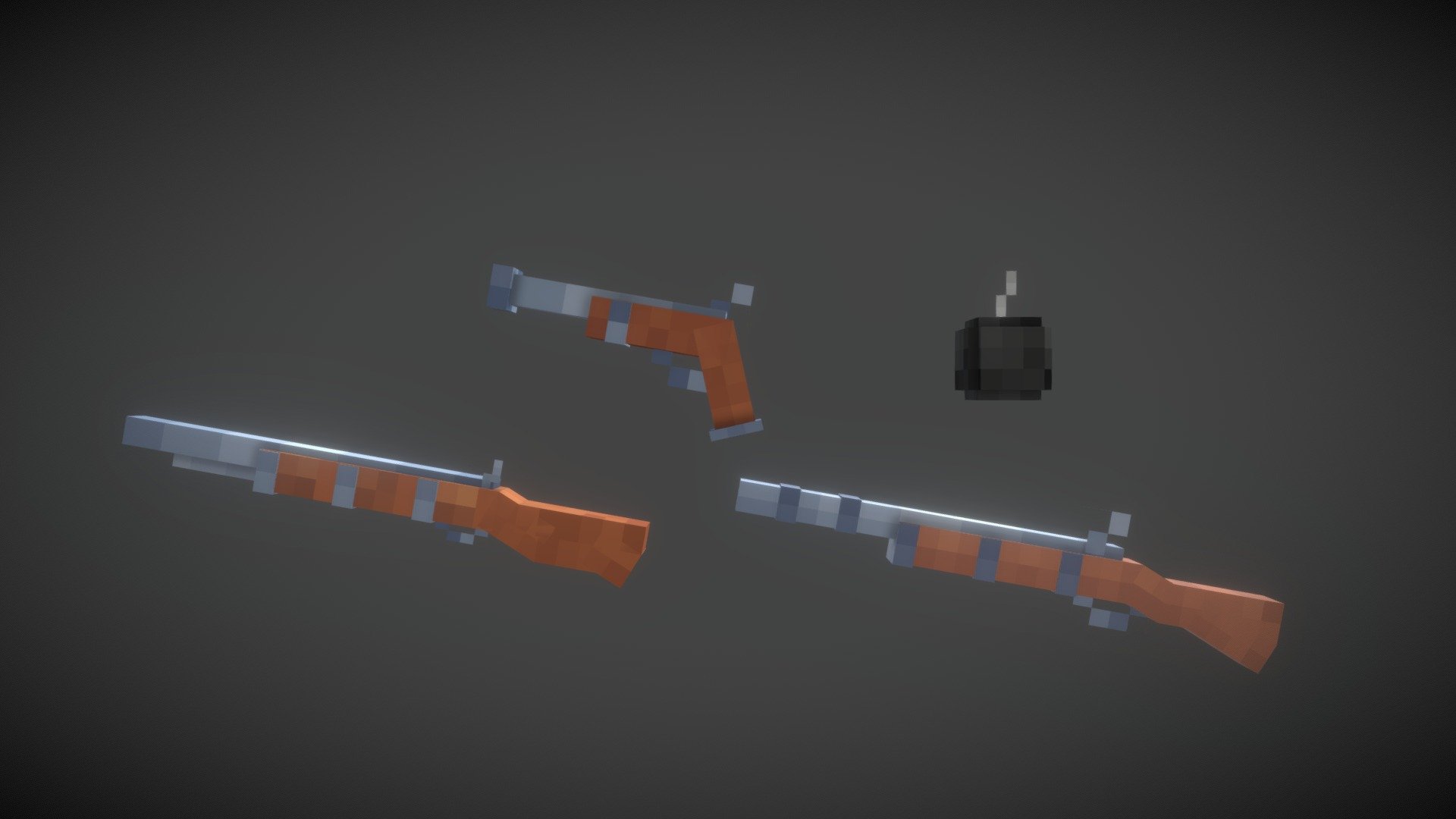Old gun pack - 3D model by Atesson [56d528e] - Sketchfab