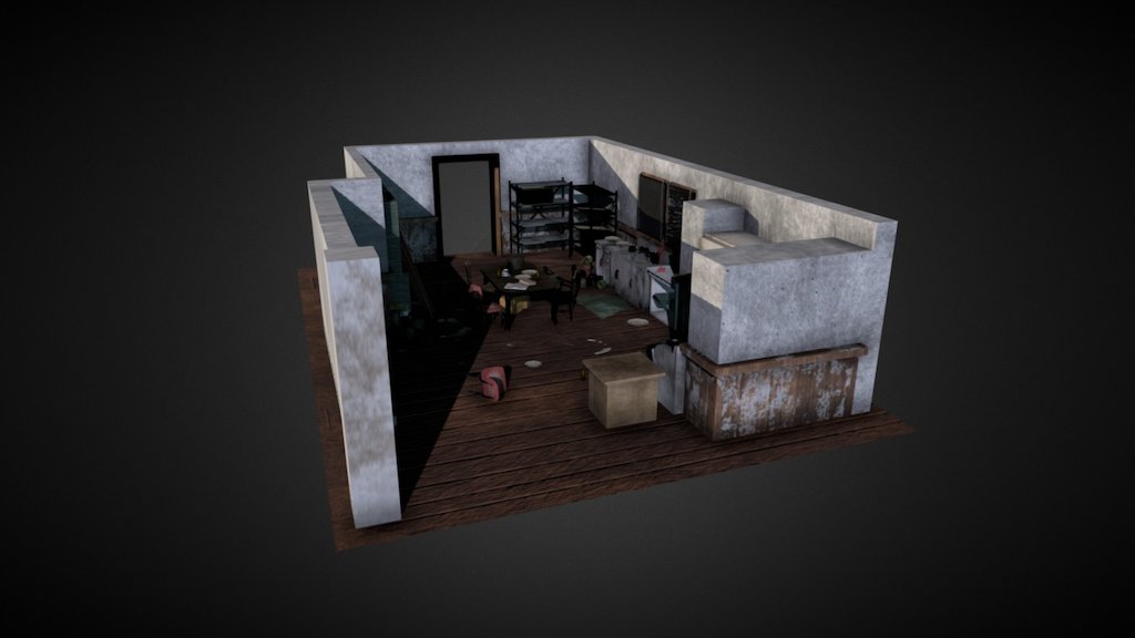 Resident Evil 7 Kitchen Fan Art - 3D model by Uriel Esquivel Cobos ...