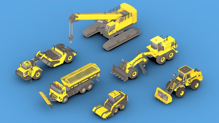 Bulldozer 3D models - Sketchfab