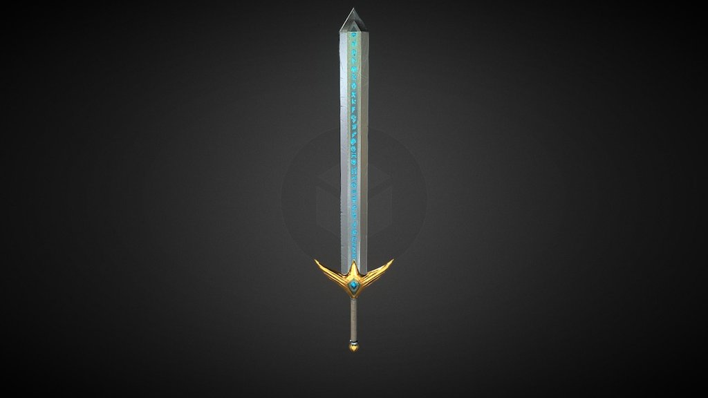 Rune sword - 3D model by Margus (@Amarganiec) [56d6bff] - Sketchfab