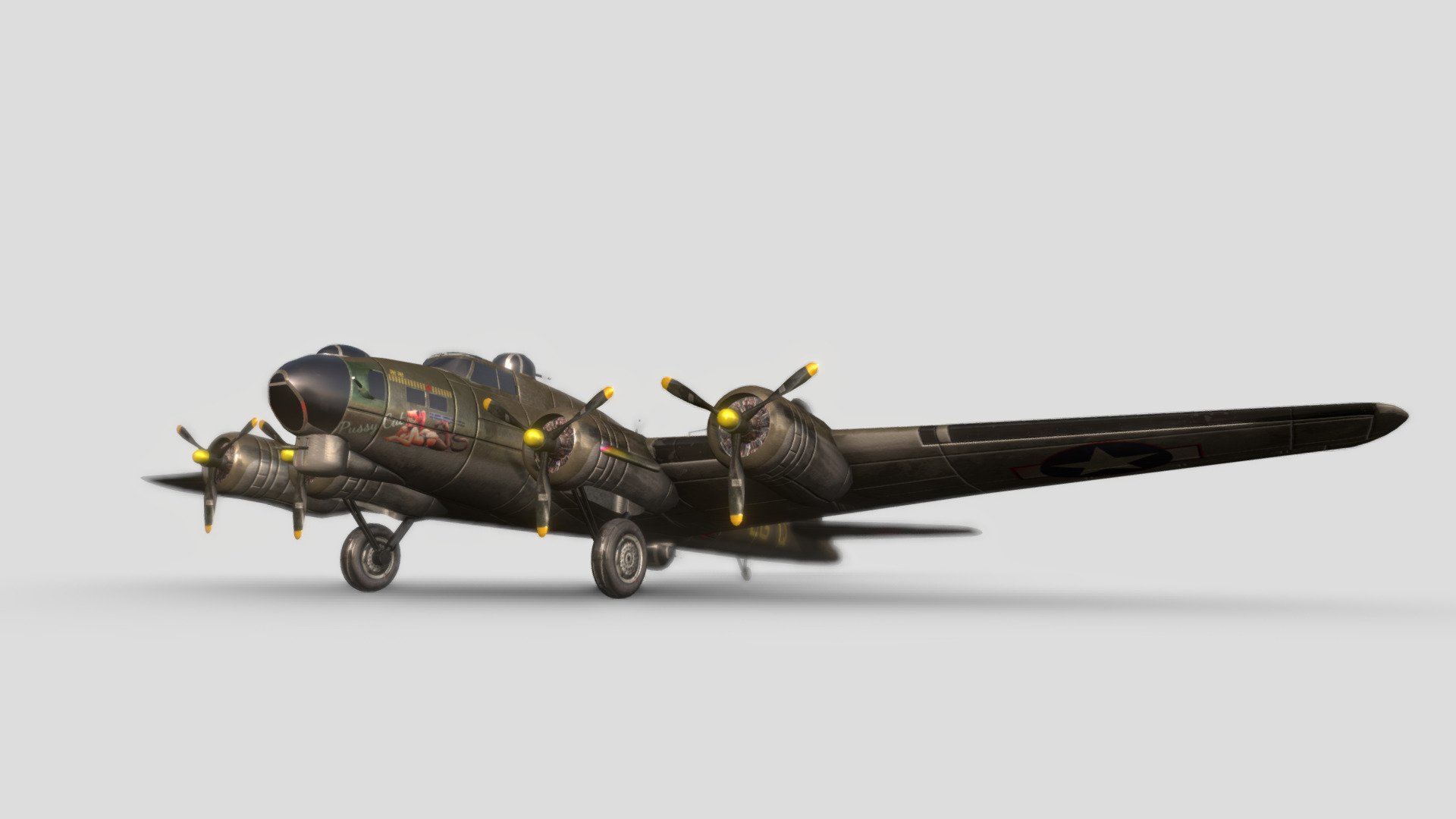 Boeing B-17 Flying Fortress Low Poly - 3D model by Lex713 ...