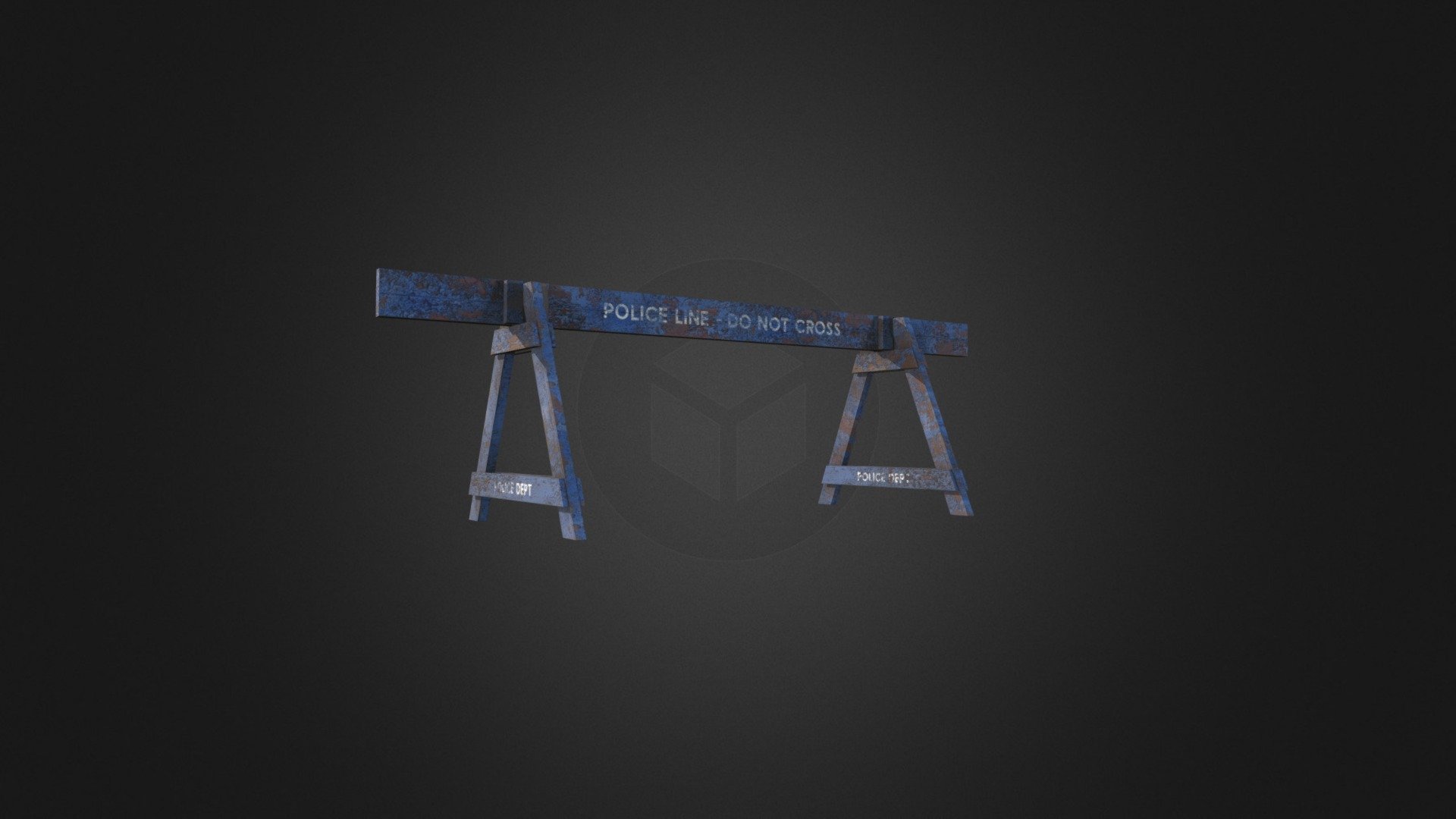 Police Barrier - 3D model by Slymex (@Slymex_) [56d8725] - Sketchfab
