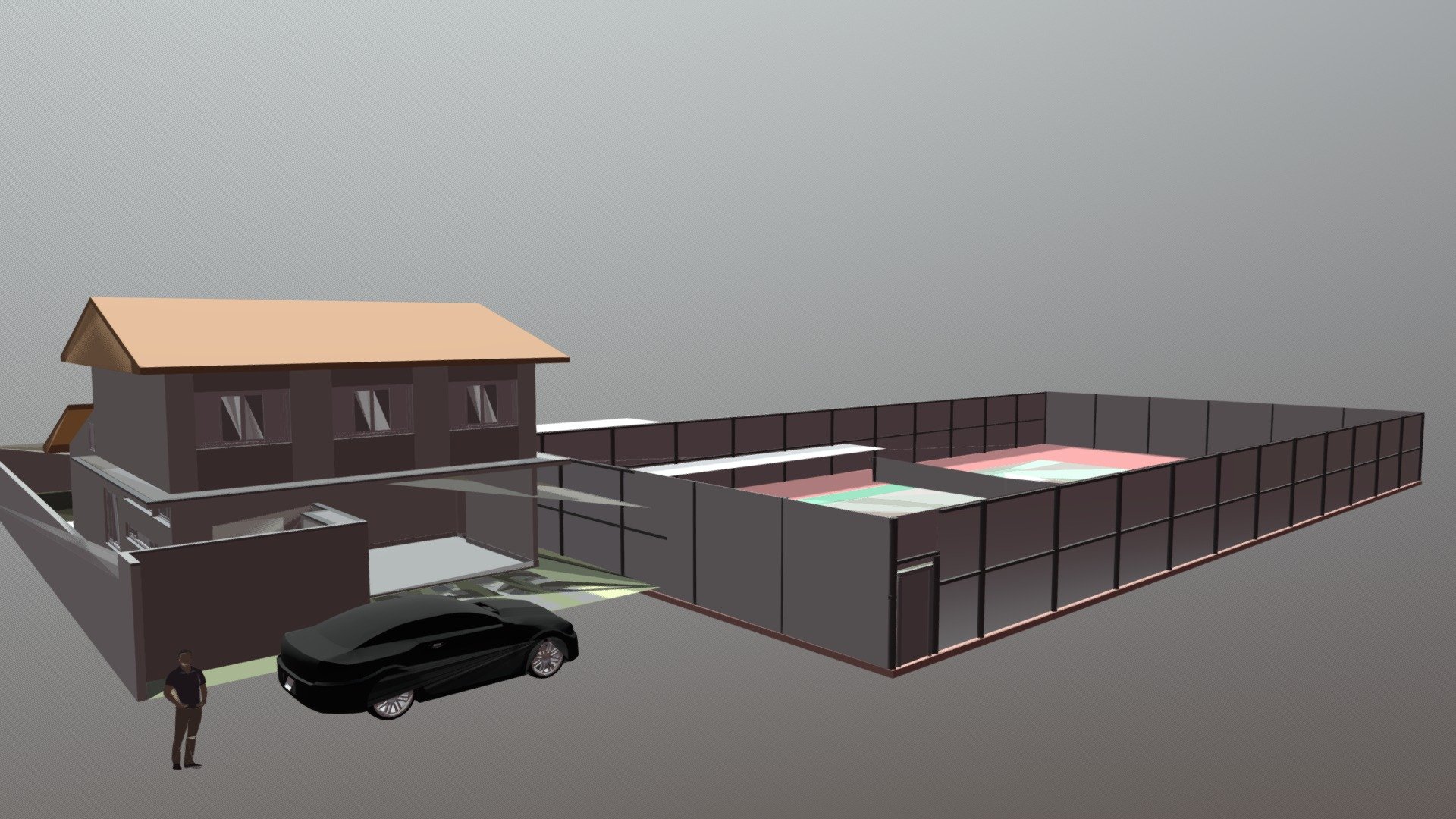 Man Outside House - 3D model by fahdyaseen [56d8955] - Sketchfab