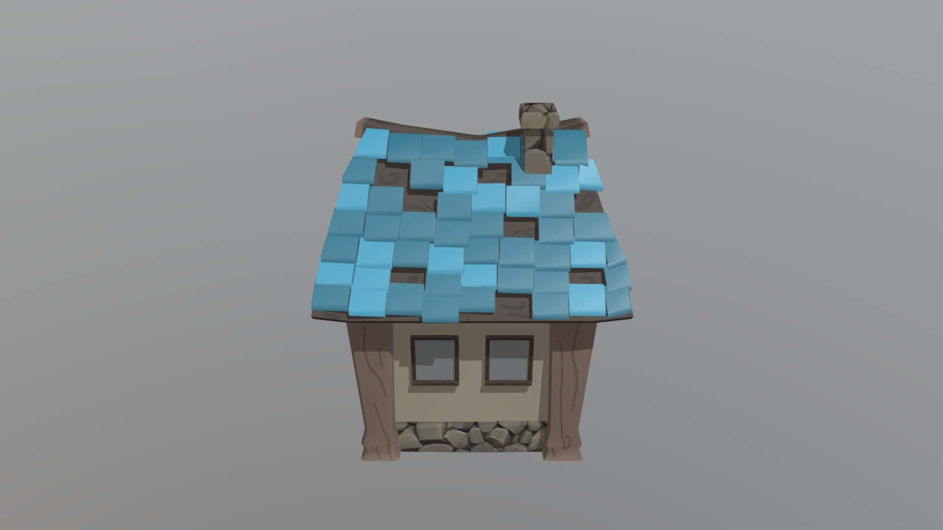 Stylized House 3D Model - 3D model by BaileyBrian [56d9813] - Sketchfab