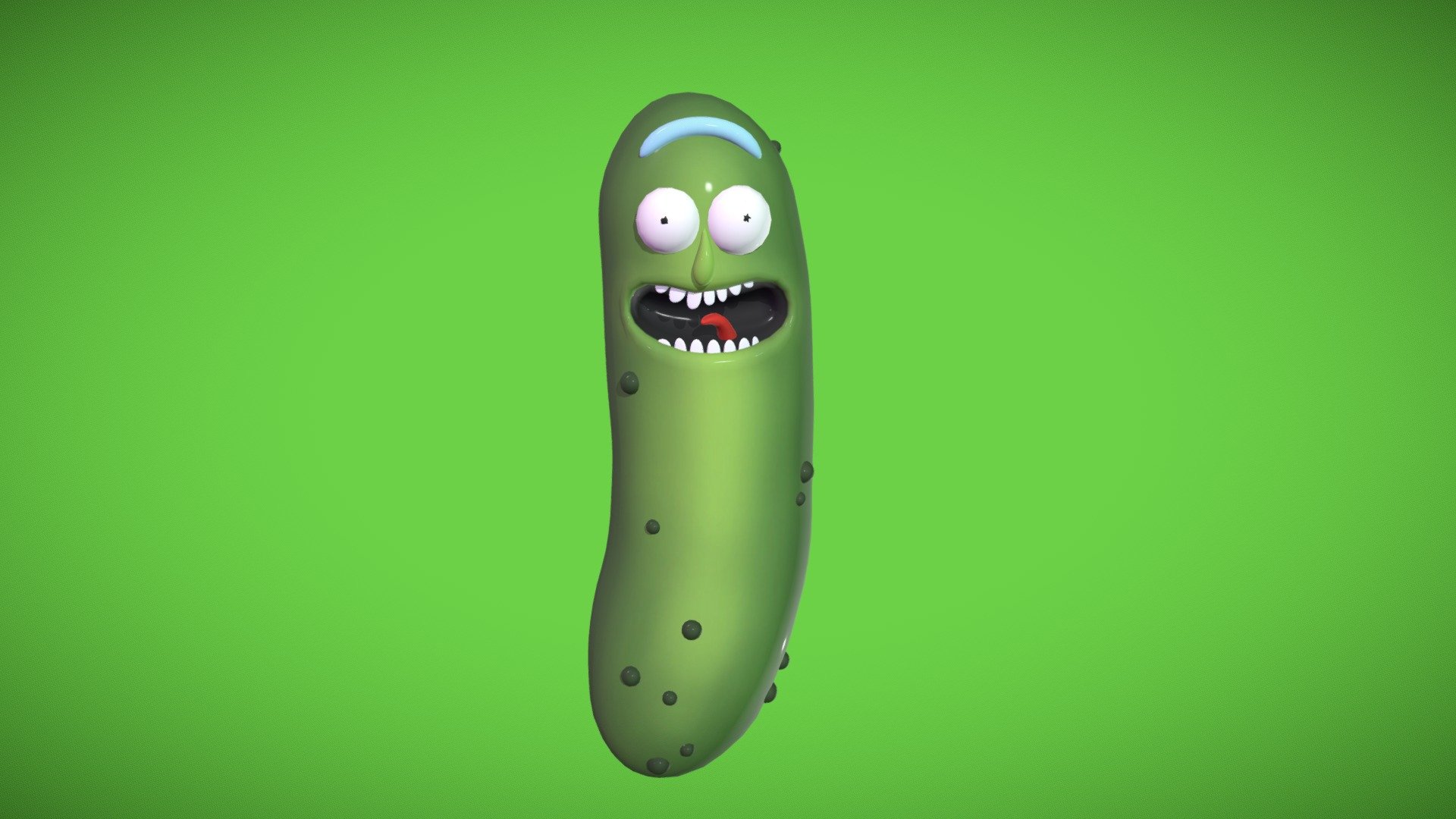 Pickle Rick - 3D model by Ruben Saccà (@belzerub) [56da38a] - Sketchfab