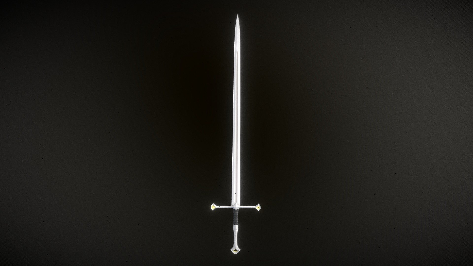 Sword Of Elendil - Narsil / Anduril - Download Free 3D model by ...