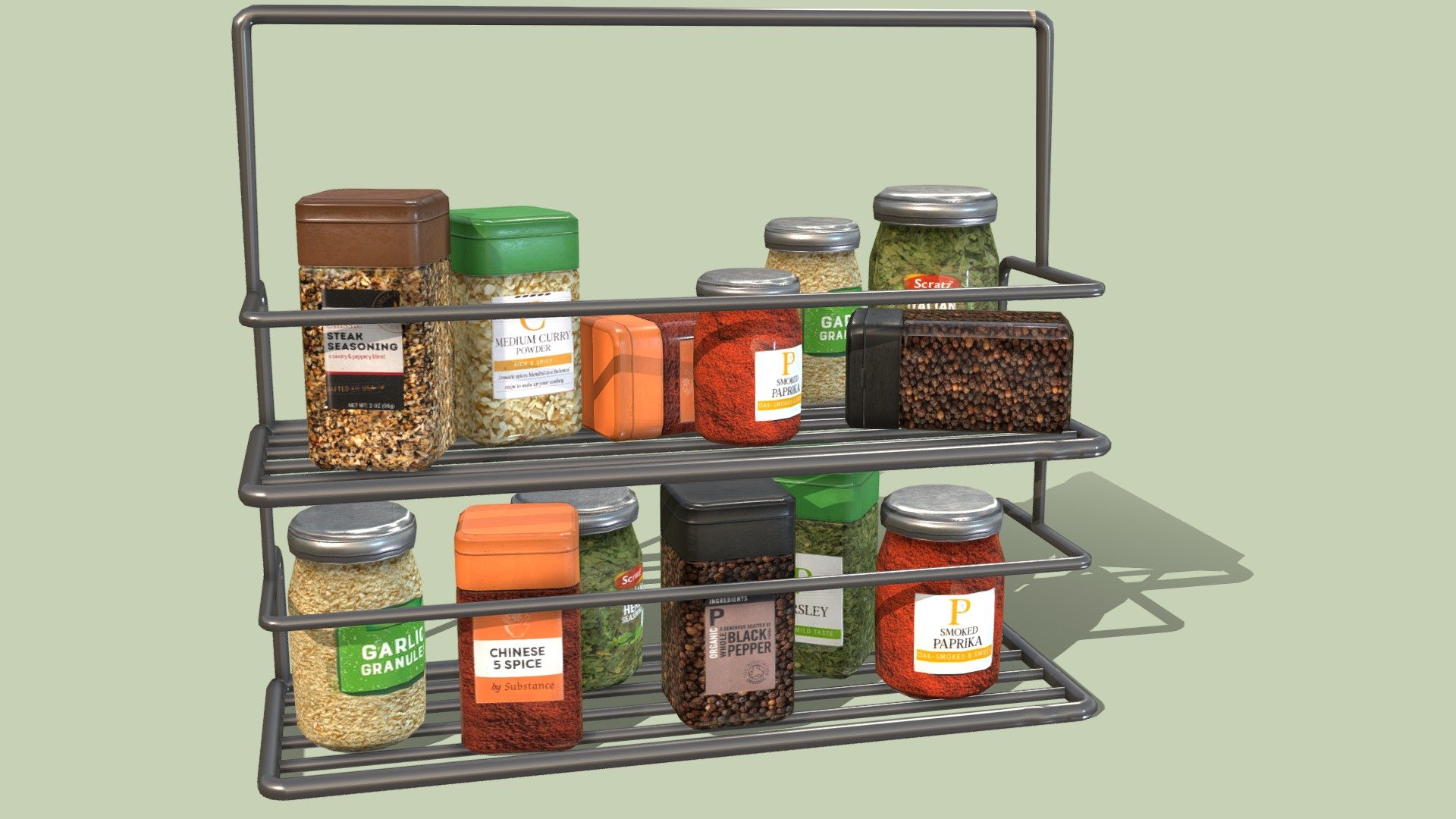 Spice Rack - Buy Royalty Free 3D model by bridgedpolys [56db88c ...