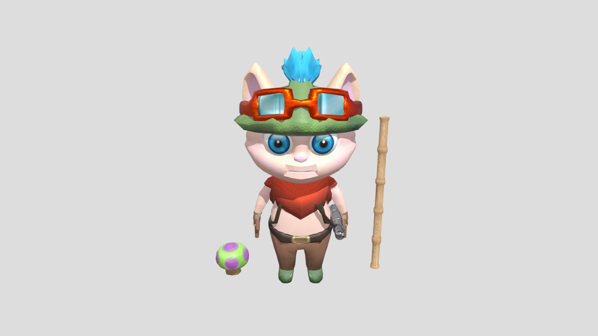 Teemo - 3D model by Nititorn.Intharerk [56dc2ee] - Sketchfab