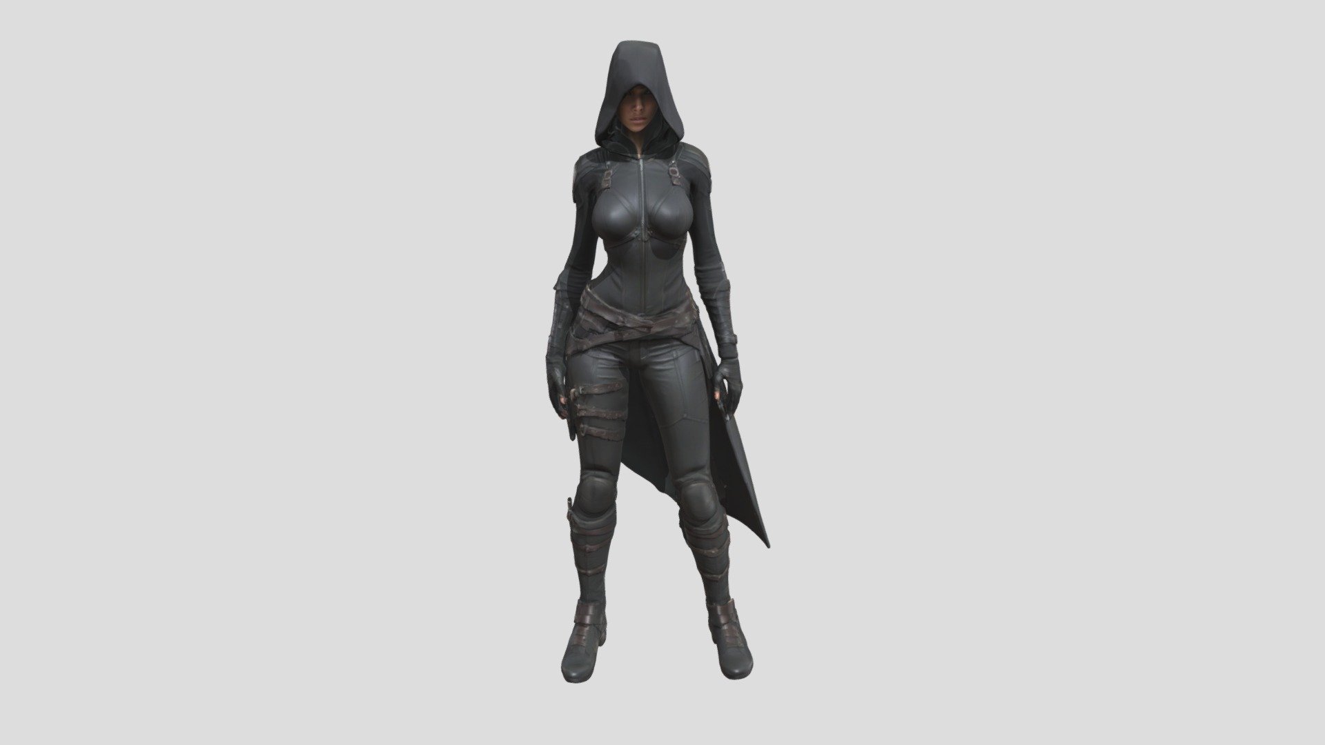 Fantasy female assassin cinematic pose - Download Free 3D model by ...