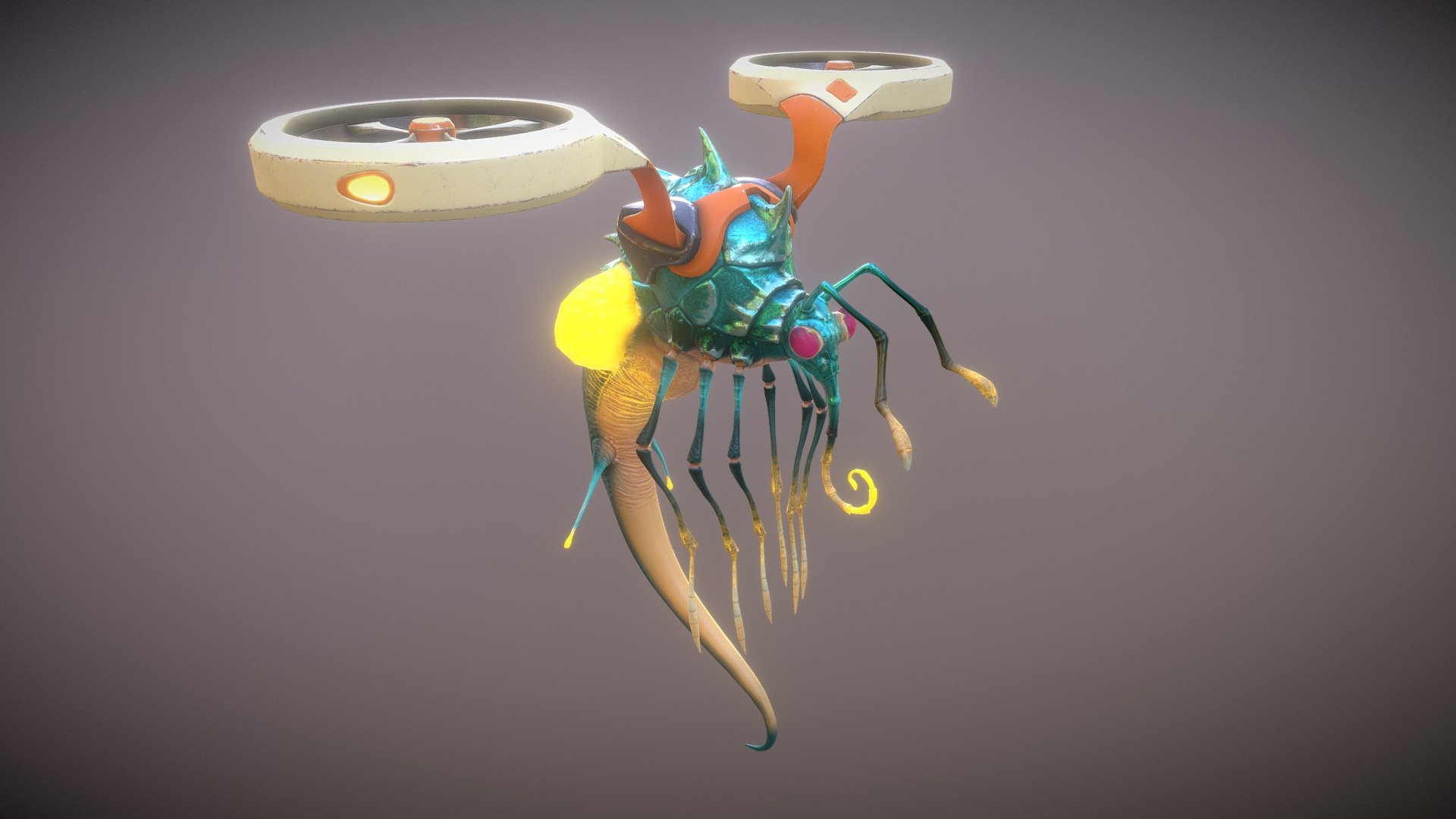 Insect - 3D model by Nora FtouhGzenay (@Nora_FtouhGzenay) [56dd5e2 ...
