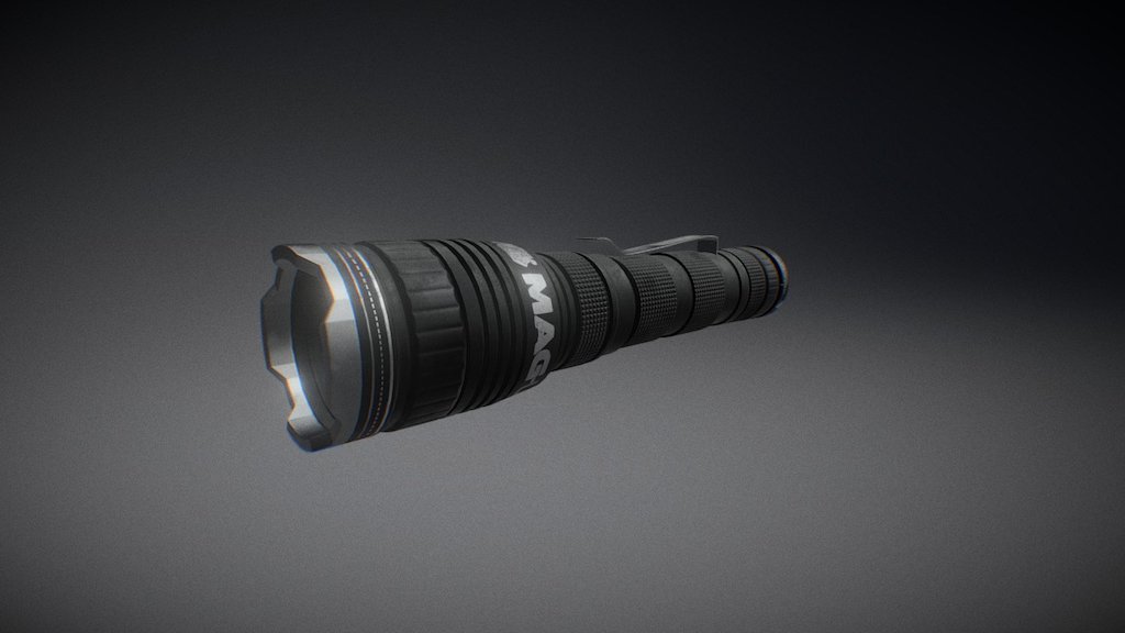 Tactical flashlight - 3D model by MarioDev [56dd67d] - Sketchfab