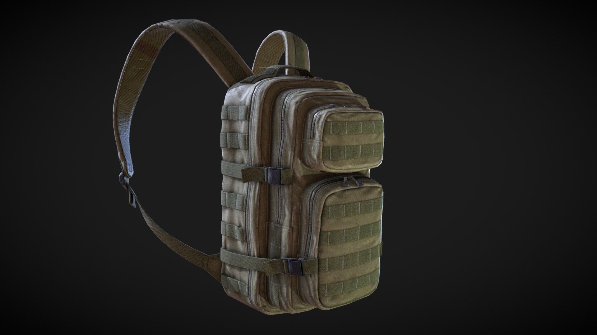 Assault Backpack Olive - 3D model by dartp [56dd954] - Sketchfab