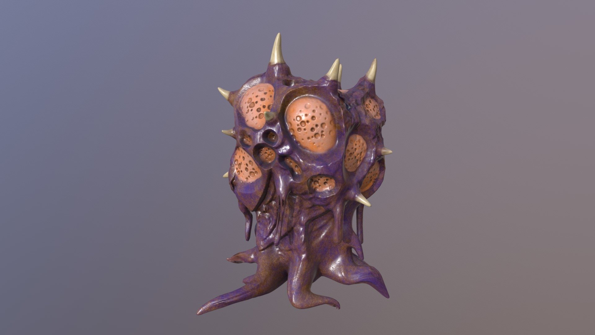 Spiked Alien Eggsack - 3D model by max51096 [56ddea8] - Sketchfab