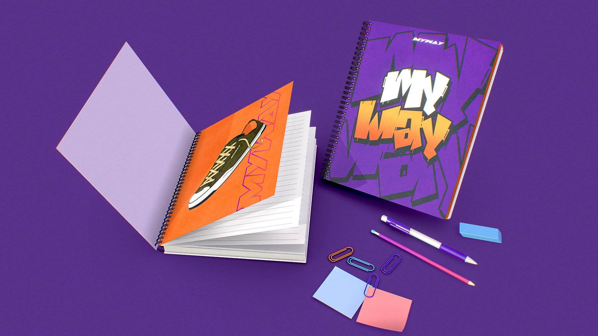 School Supplies + Maya File (V-ray 6.1) - Buy Royalty Free 3D model by ...
