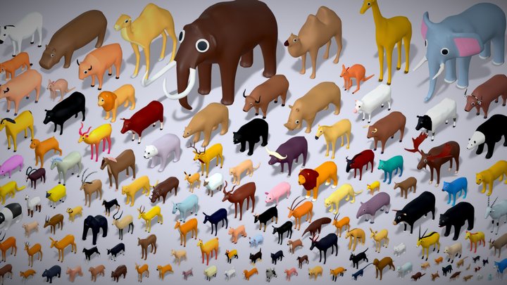 Wild-animal 3D models - Sketchfab