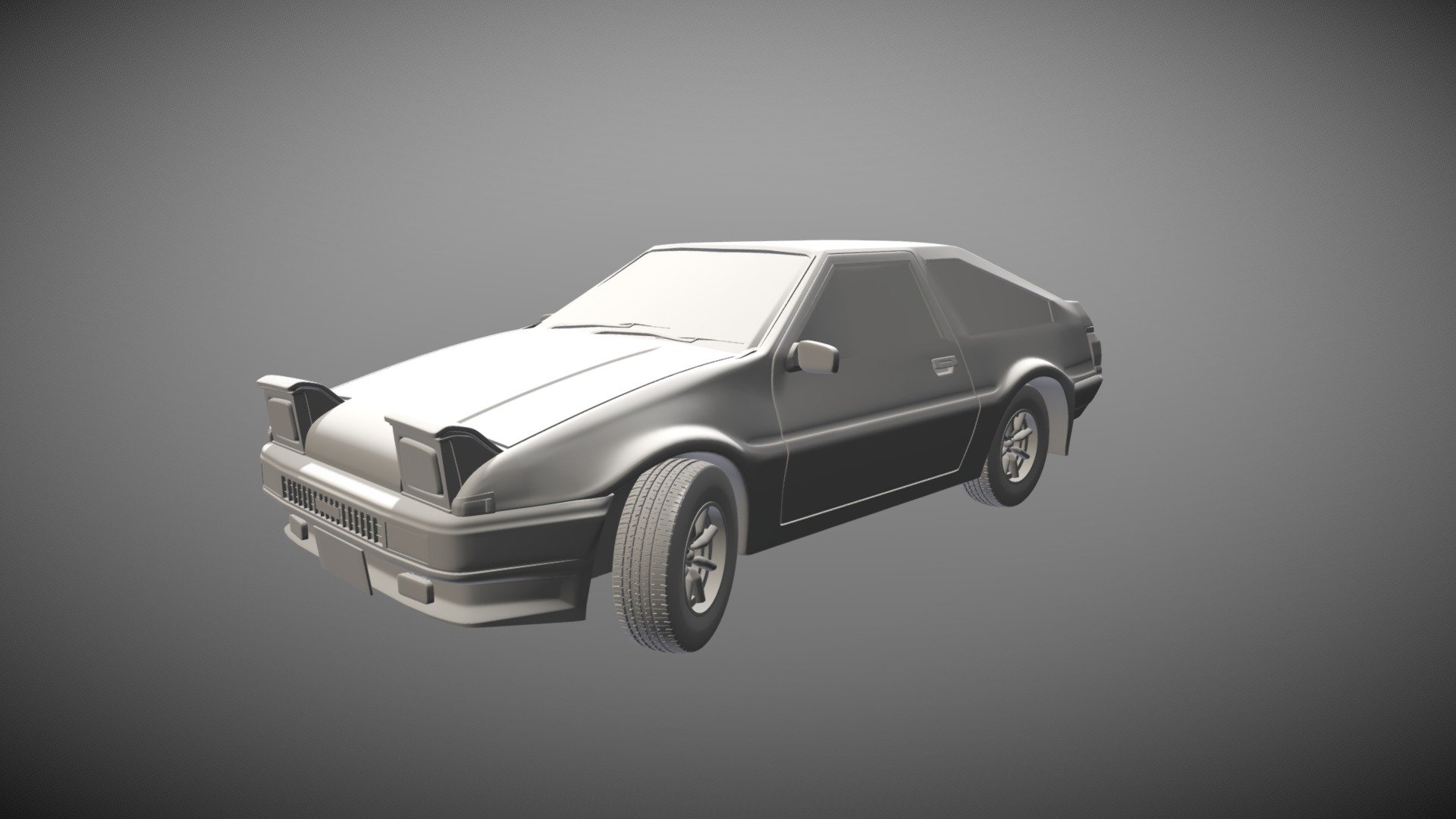 Toyota Trueno ae86 - 3D model by JennaVanWezemael [56e5ae2] - Sketchfab