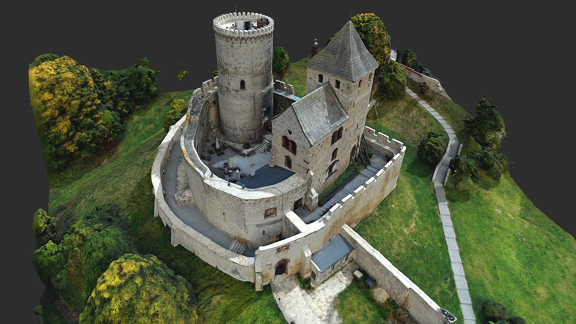 Będzin Castle - 3D model by Śląskogrametria (@ZM_Photogrammetry ...
