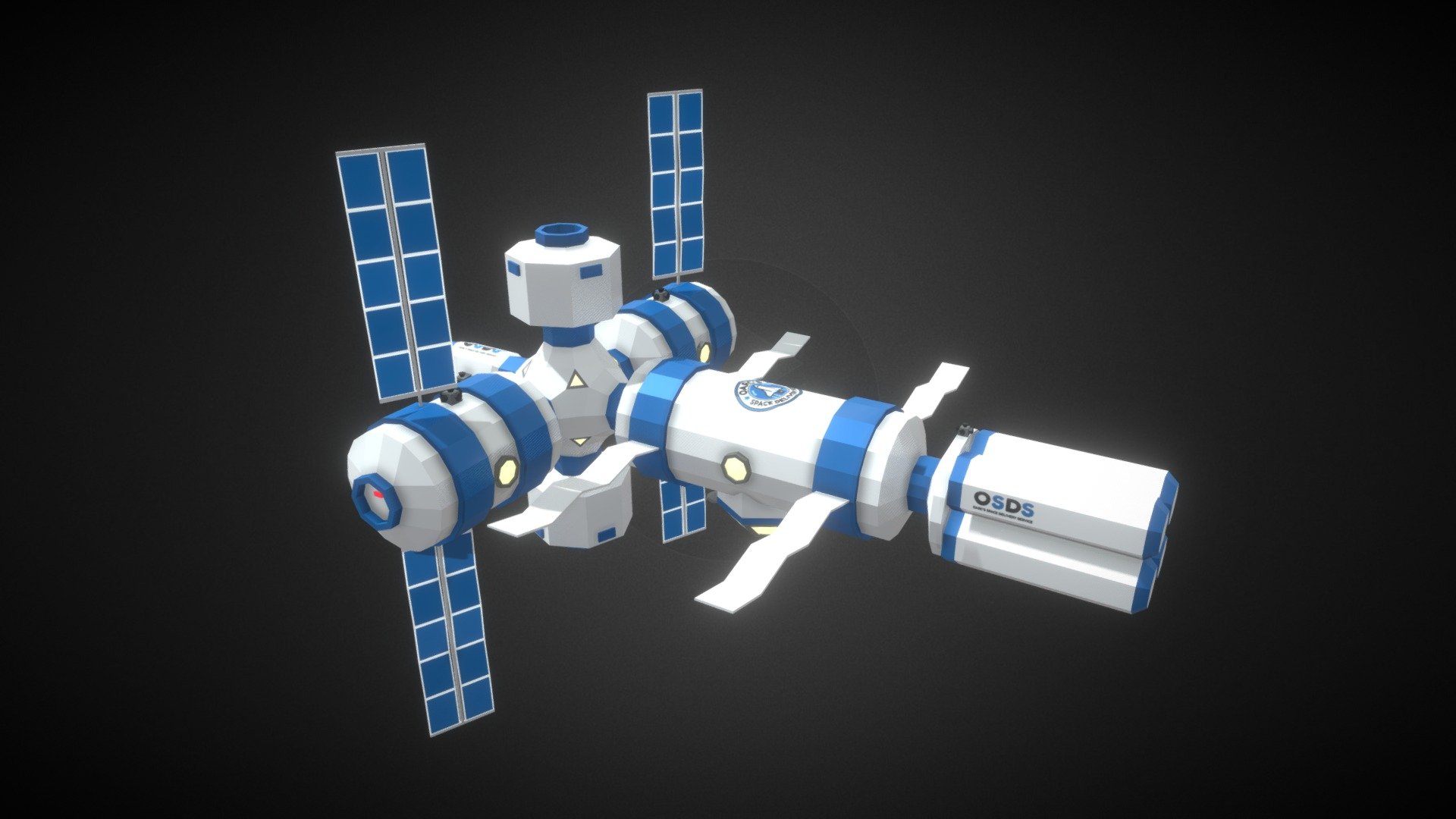 Space Station - Oarc's Space Delivery Service - 3D model by HTQ ...
