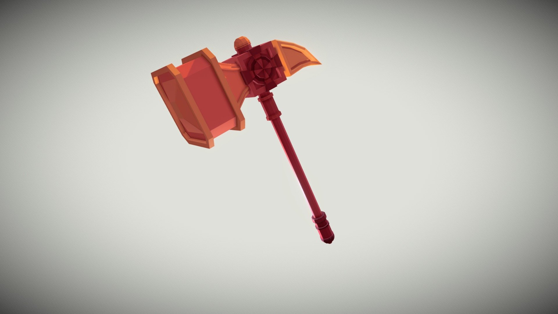 Lowpoly Hammer - 3D model by Pau Manzano (@PauManzano) [56ea22a ...