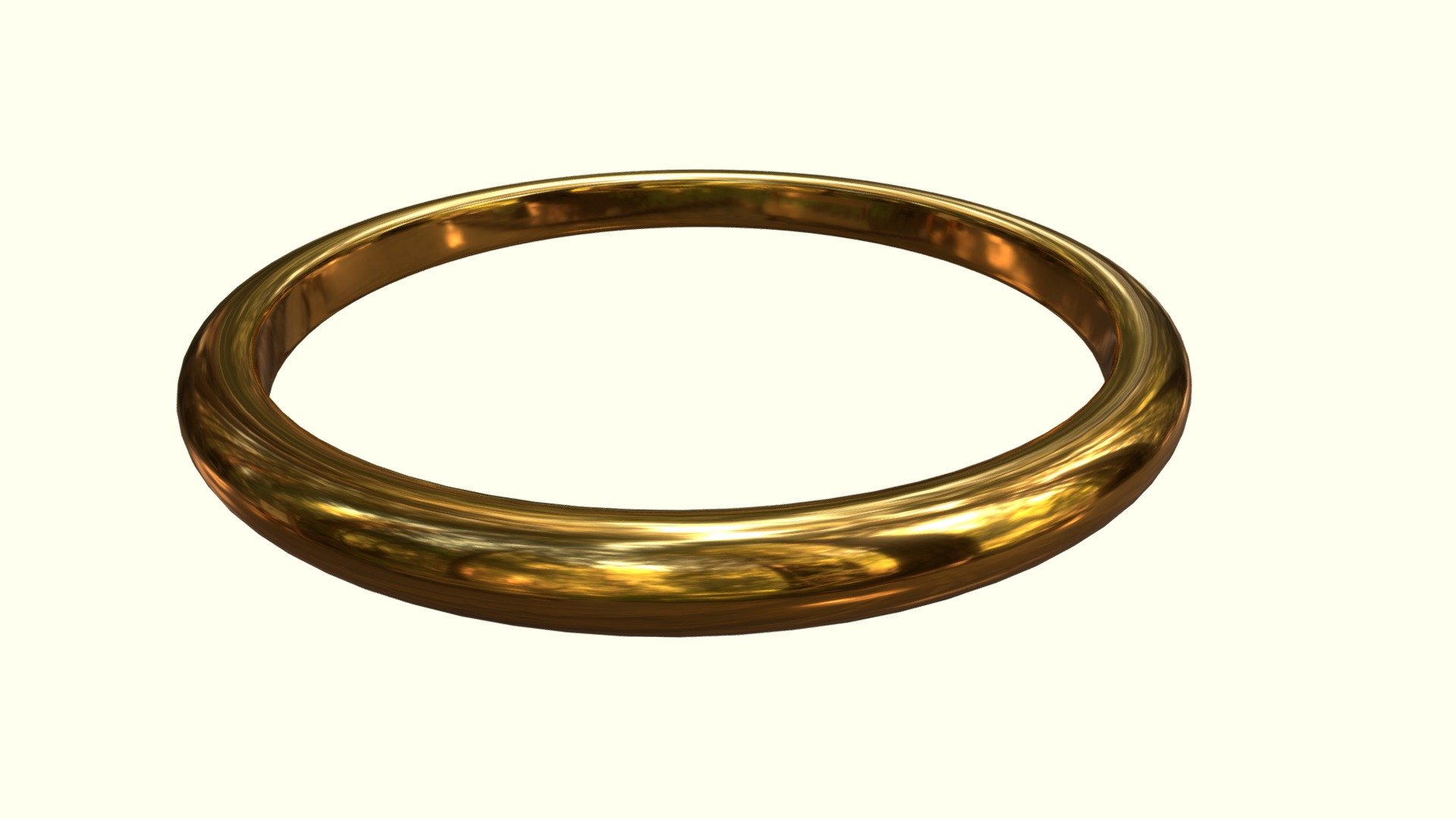 Simple Gold Ring - 3D model by HachyCode [56edc24] - Sketchfab