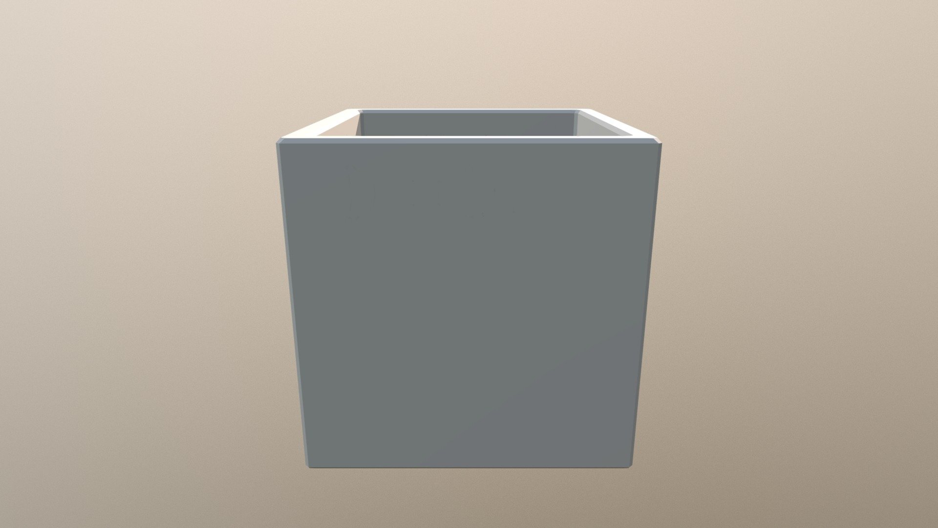 Square Mini Pot - 3D model by wserrano [56f0543] - Sketchfab