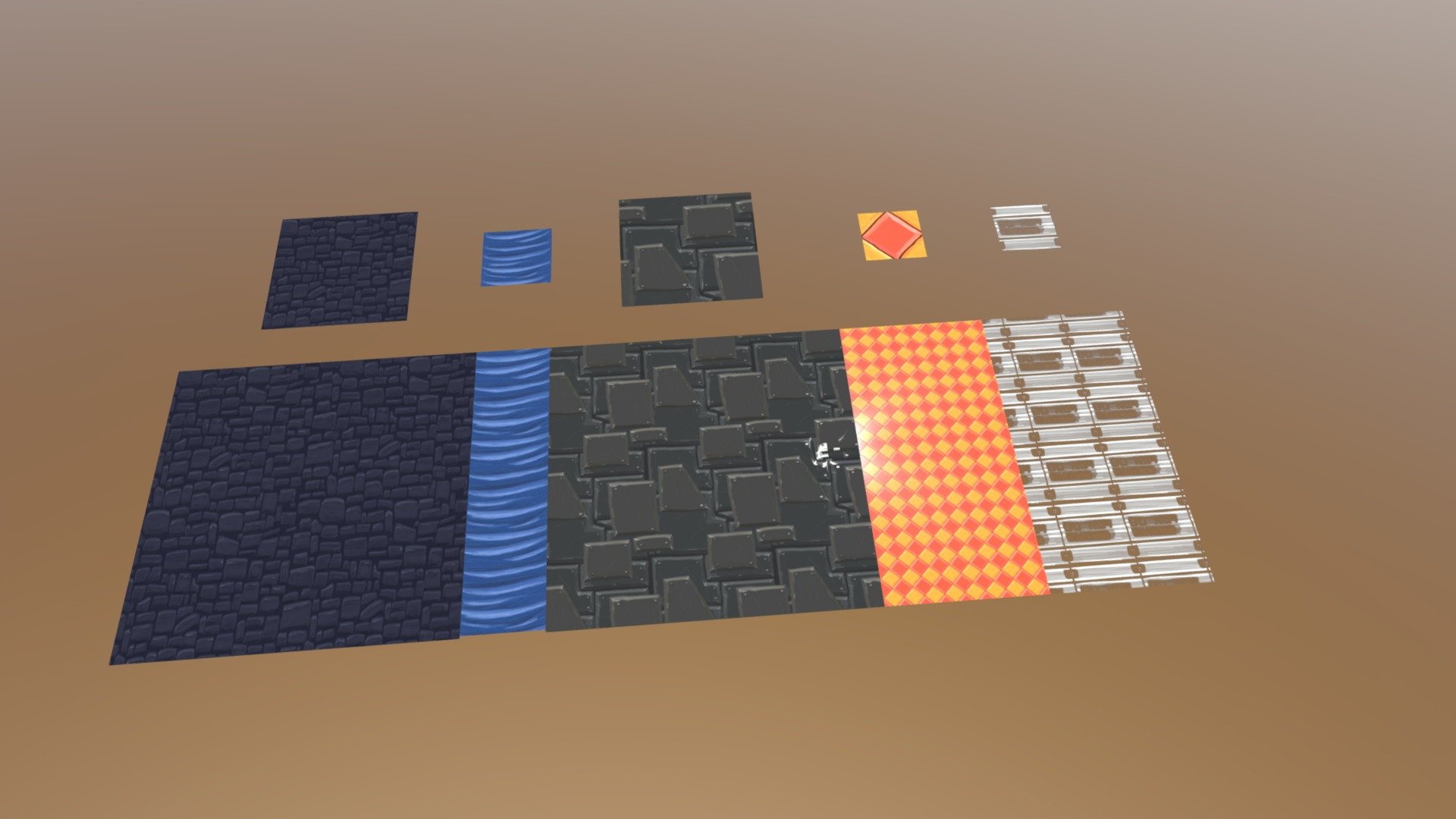Handpainted Texture Practice 2: Tiled Textures - 3D model by PhilRe ...