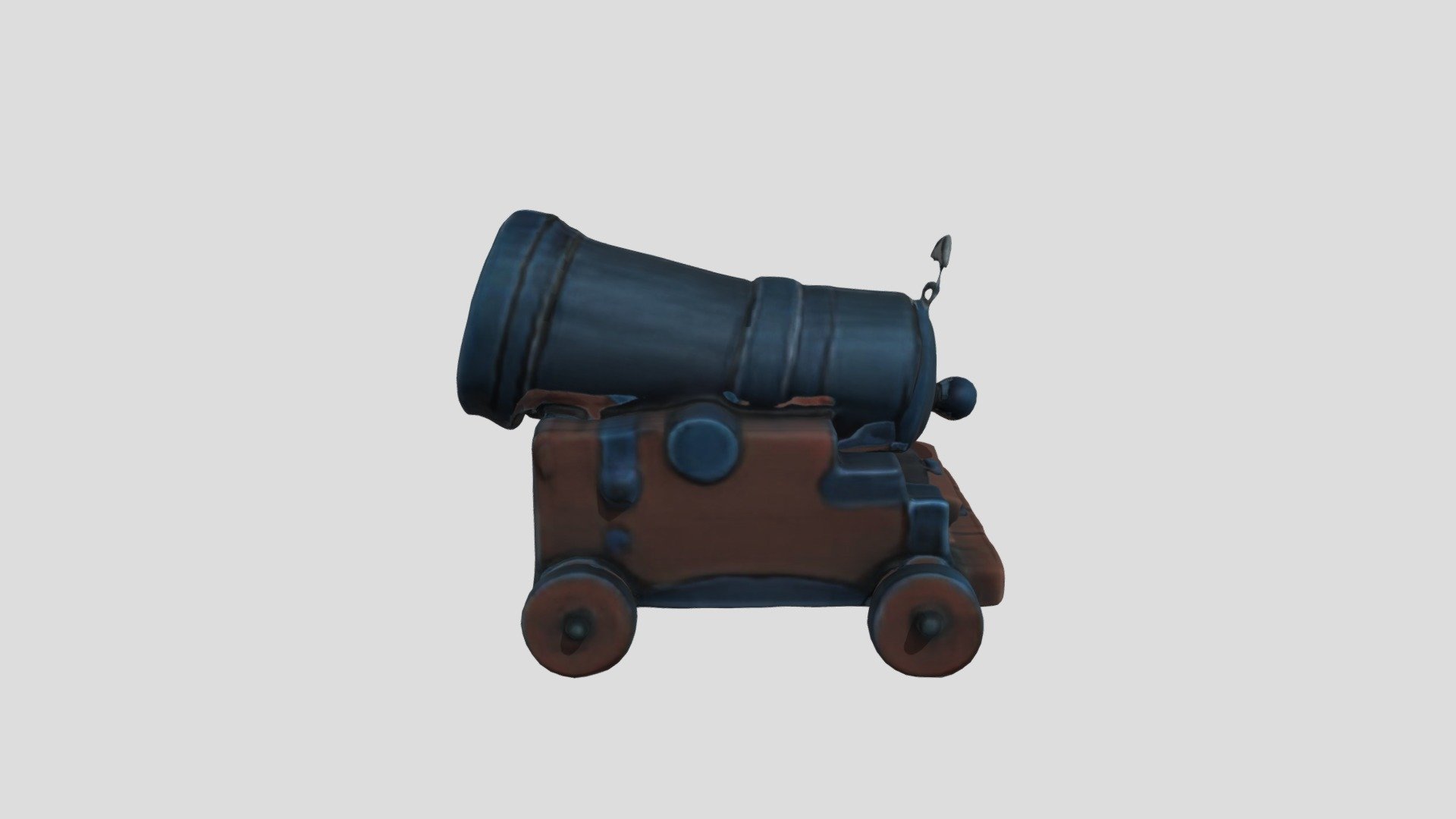 Low_poly_cannon__st - 3D model by omegaodin34 [56f2e2d] - Sketchfab