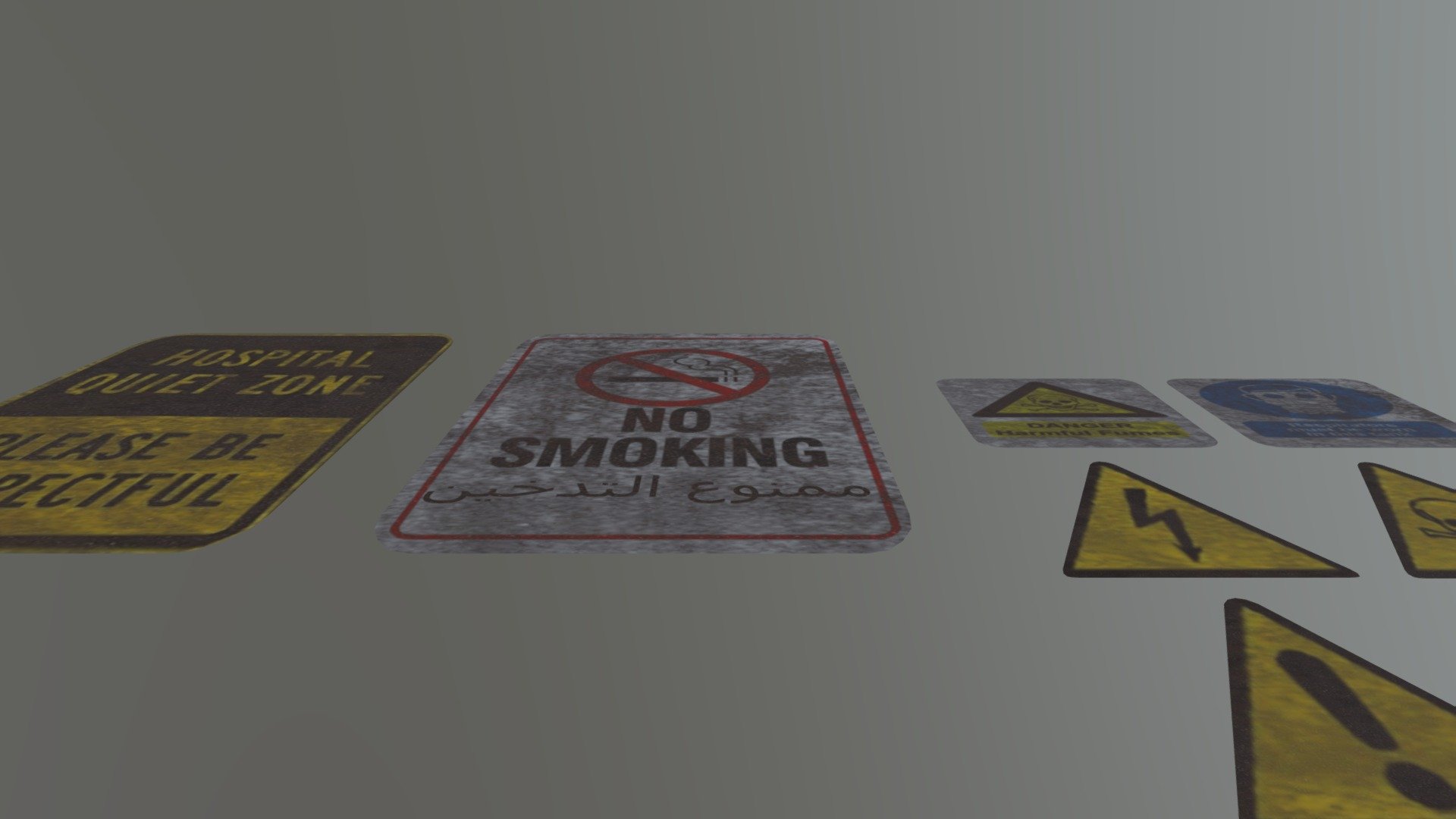 Hospital Signs - Download Free 3D model by Ph7 (@Ph7.) [56f7526 ...
